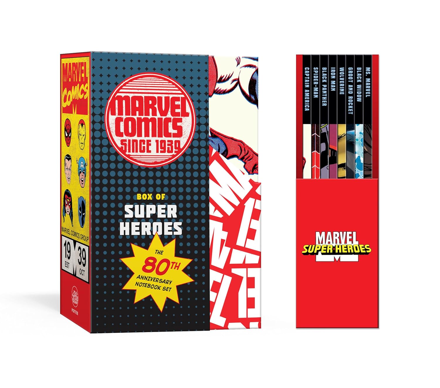 Marvel's Box of Super Heroes: The 80th Anniversary Mini Notebook Set ...