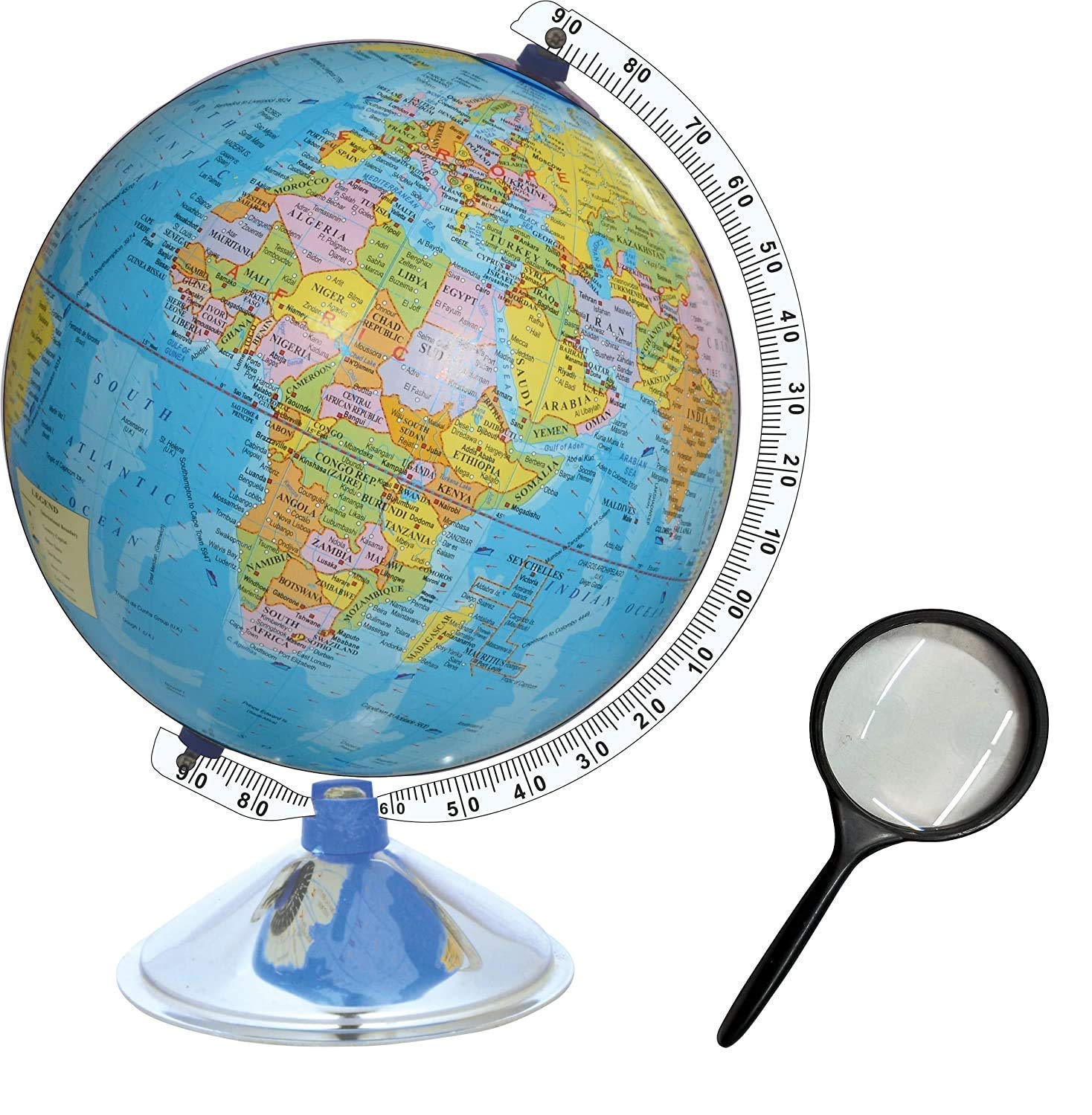 Educational Globe For Students Big Size 12 Inch With Monuments ...