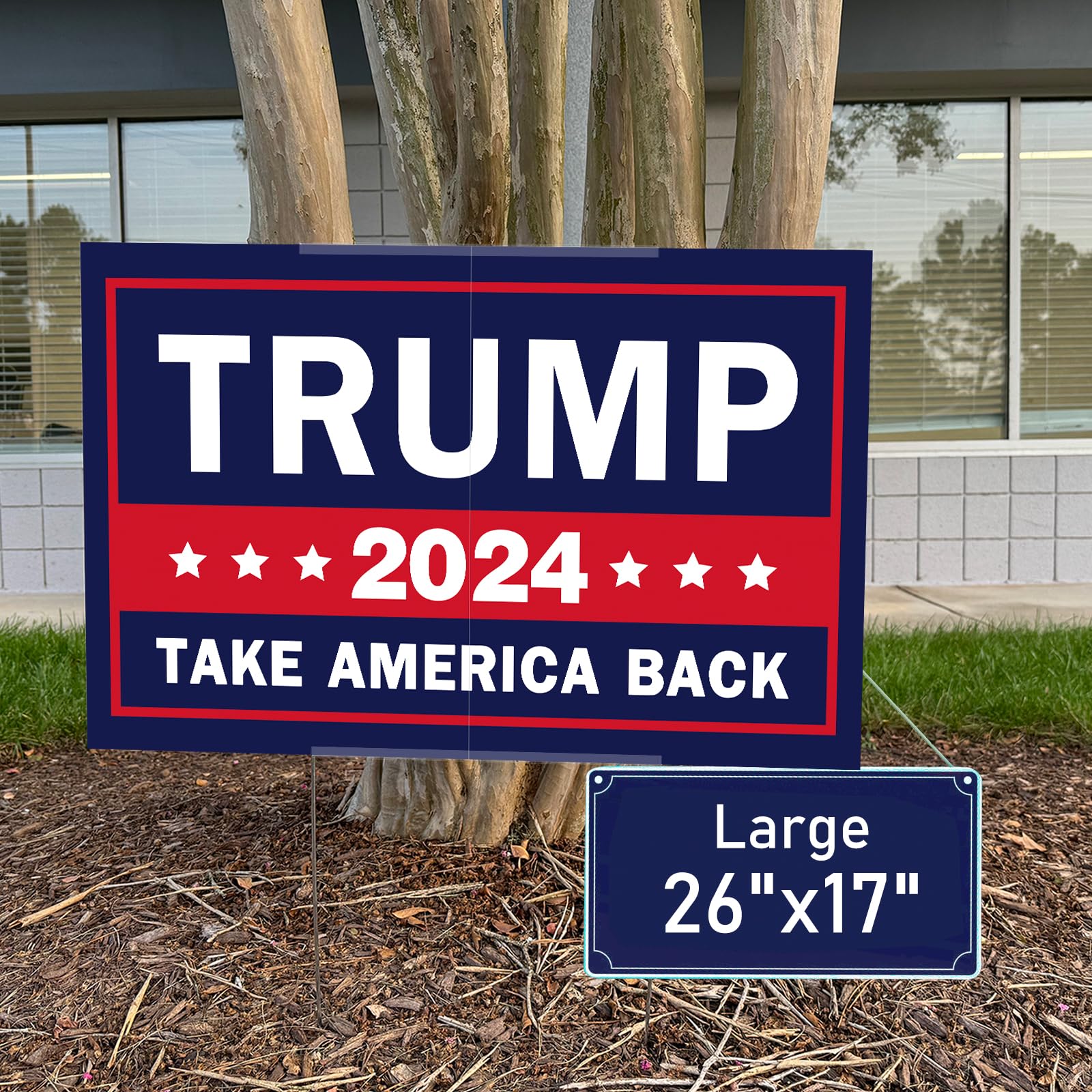 Amazon.com: Large Trump 2024 Yard Sign Double-Sided Fade-Resistant ...
