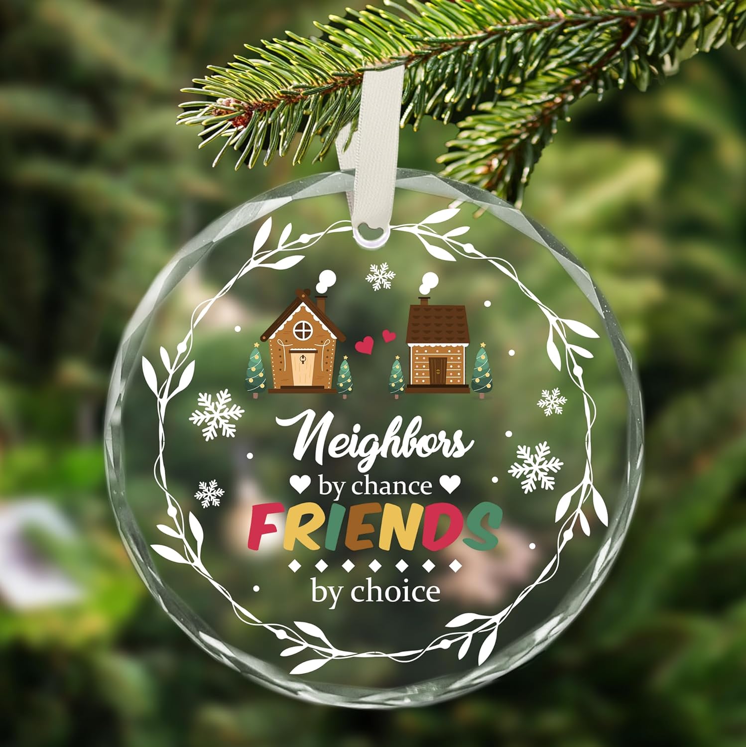 Amazon.com: Vorruil Christmas Neighbor Gifts, Elegant Round Glass ...