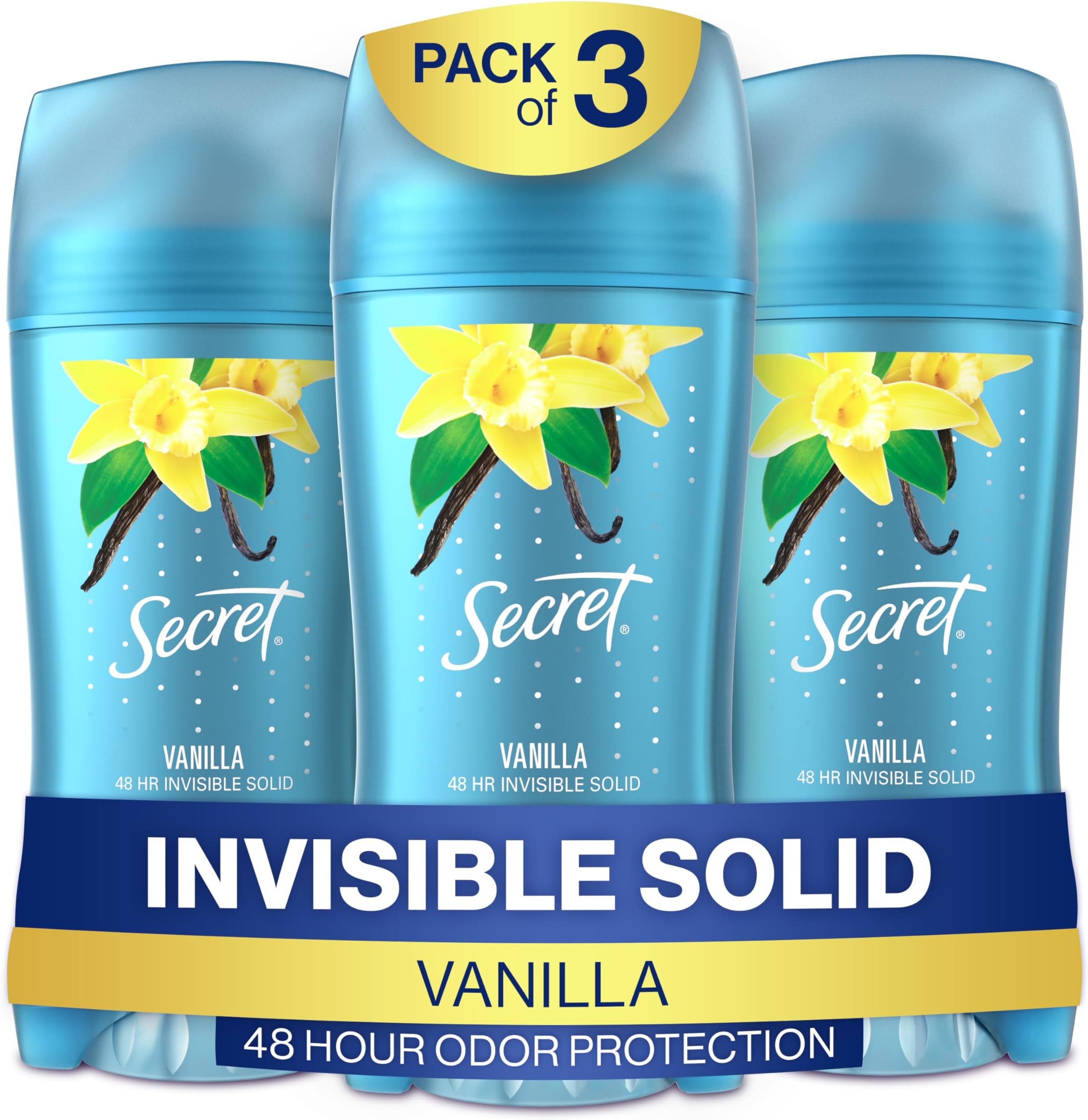 Amazon.com : Secret Invisible Solid Antiperspirant and Deodorant for ...