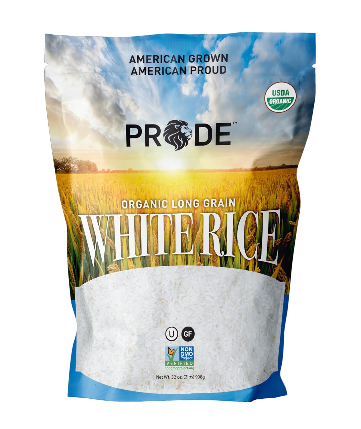 Amazon.com : Pride Foods USDA Organic Long Grain White Rice – Non-GMO ...