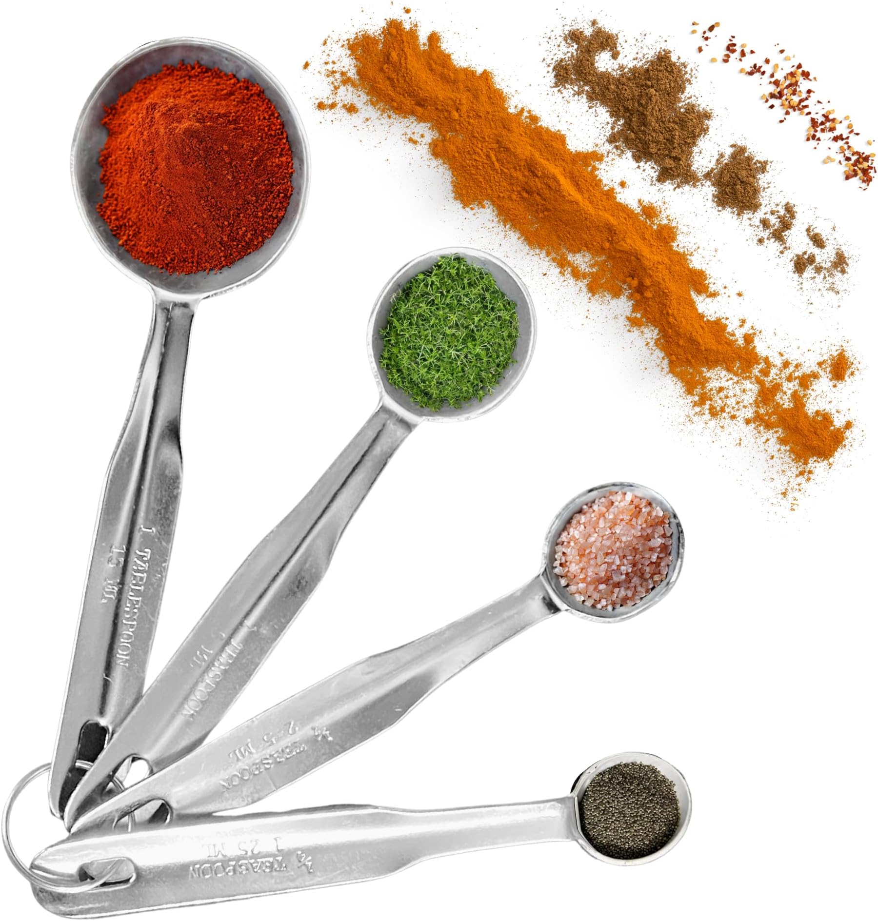 Amazon.com: Lindy's MPC4 4-Piece Stainless Steel Measuring Scoop Set ...
