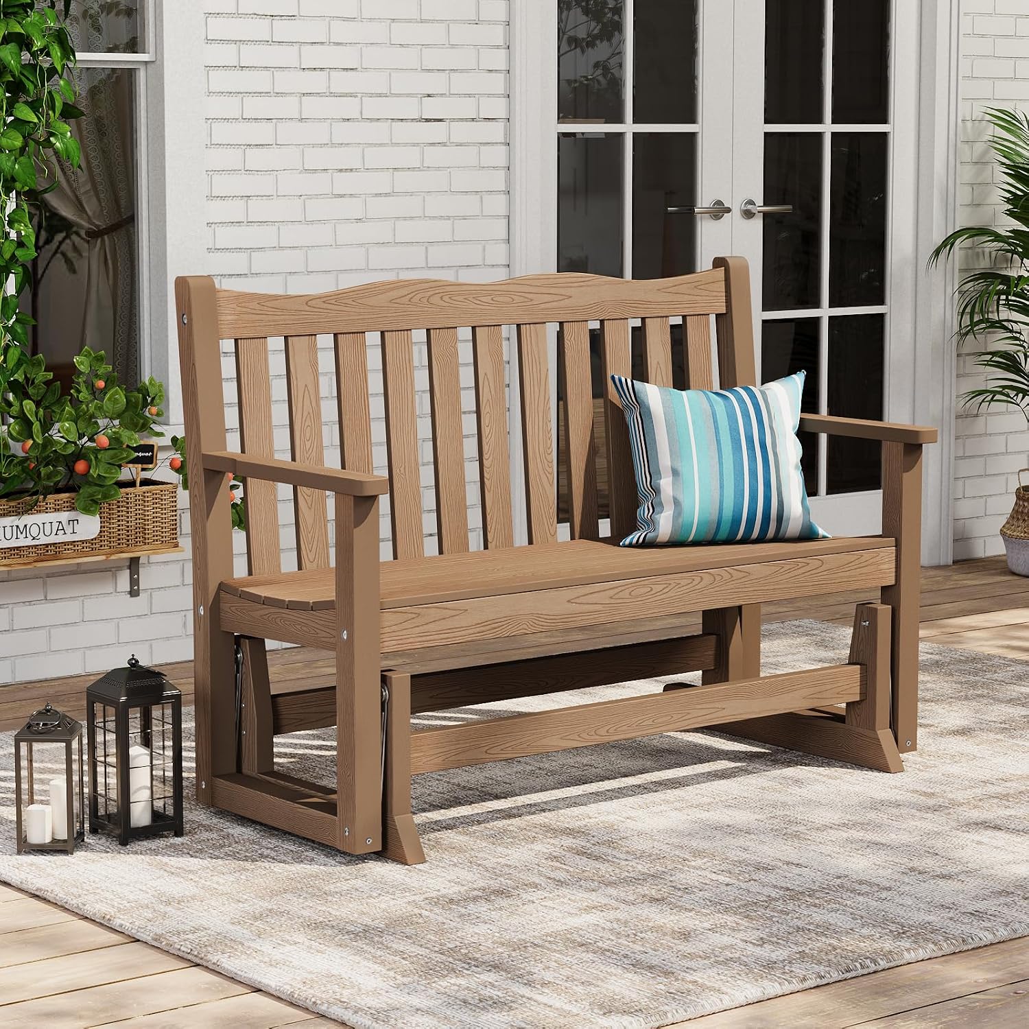 Amazon.com: Stoog All-Weather Outdoor Glider, Waterproof 2 Person Patio ...