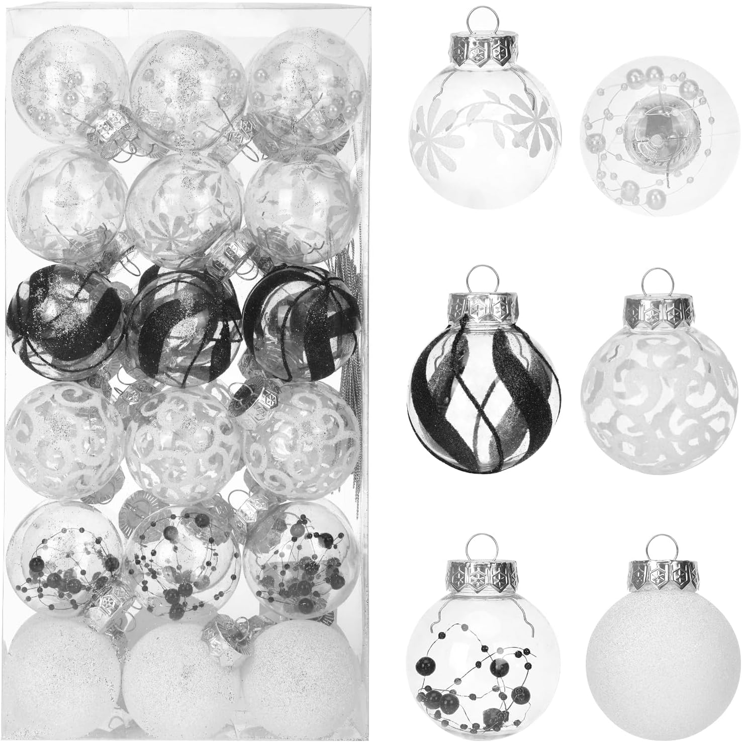 Amazon.com: RN'D Christmas Snowflake Ball Ornaments - Christmas Hanging ...