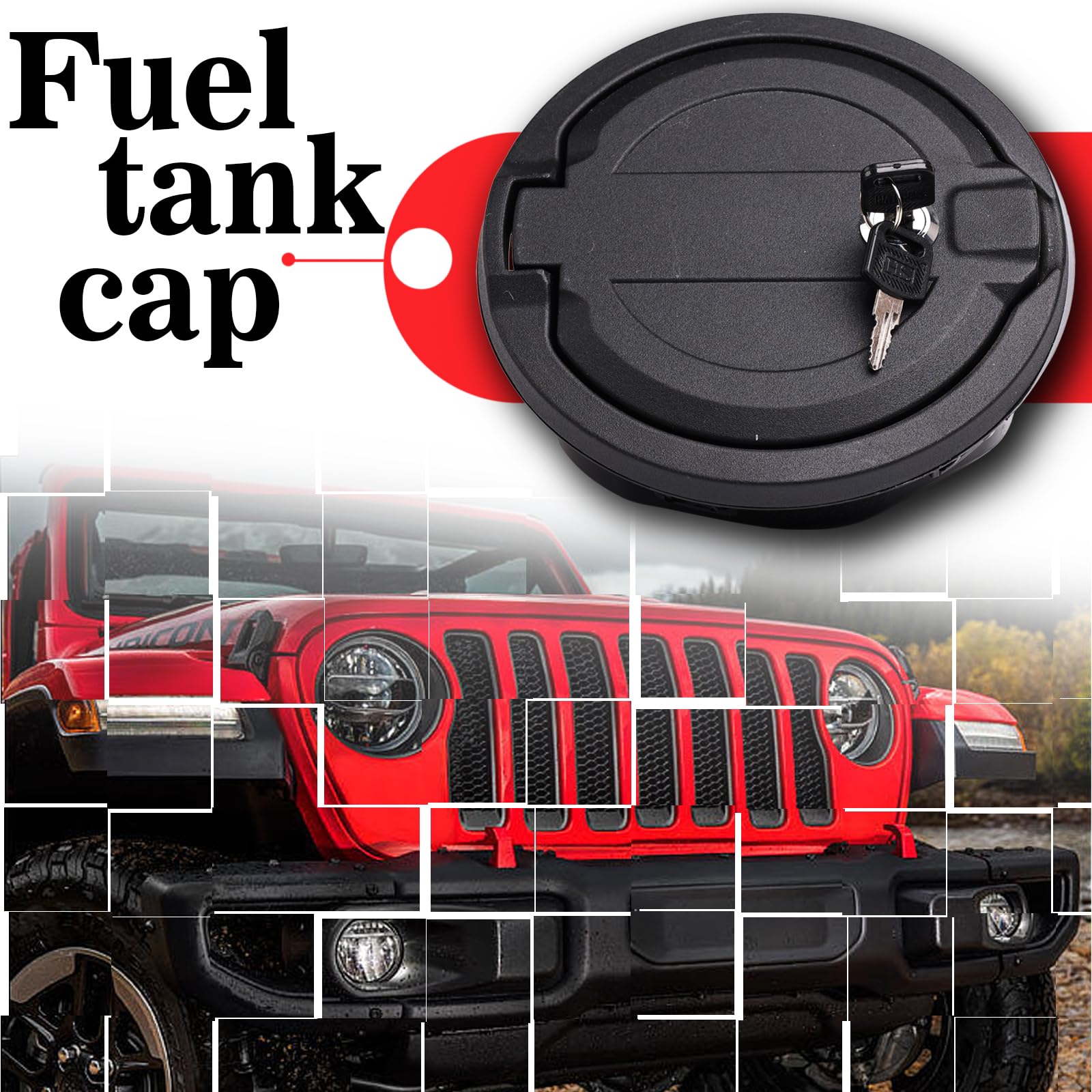 Snapklik.com : Fuel Filler Door Gas Tank Cap Cover For Jeep Wrangler JL ...
