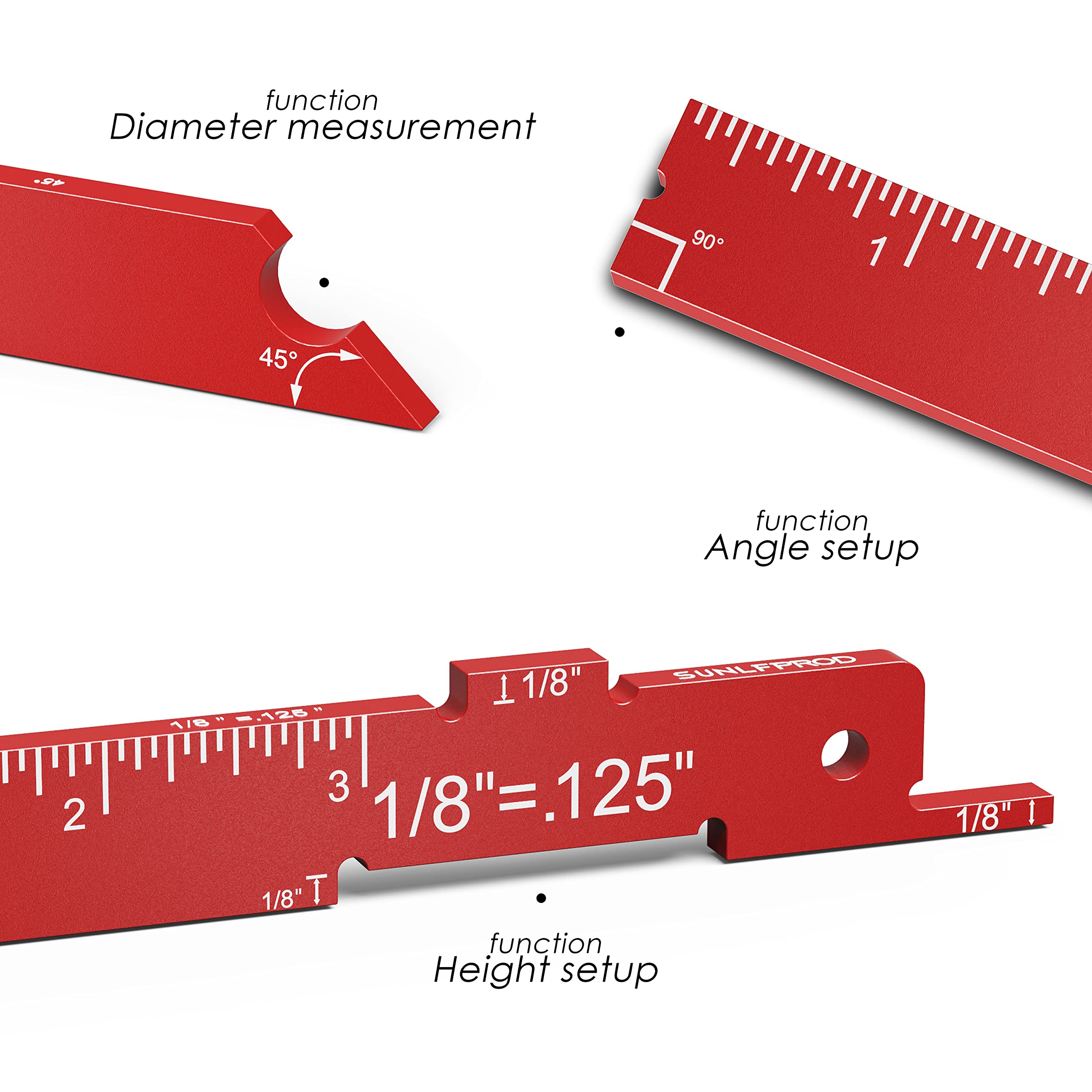 Snapklik.com : Router Table Setup Bars, Upgrade 7pcs Aluminum Precision ...