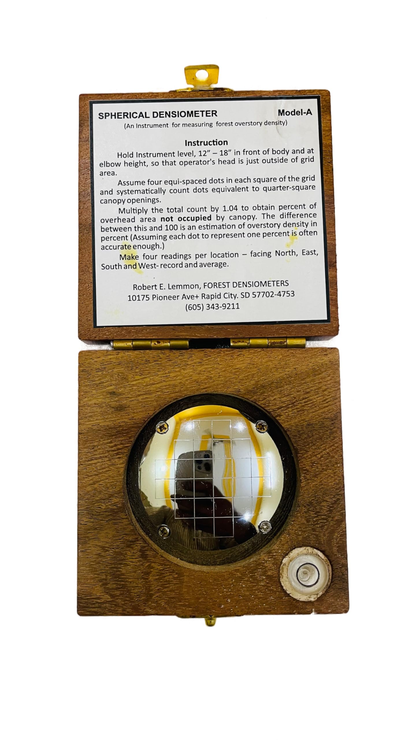 Clinometer Forestry Densiometer Calculation Spherical Crown Densiometer ...
