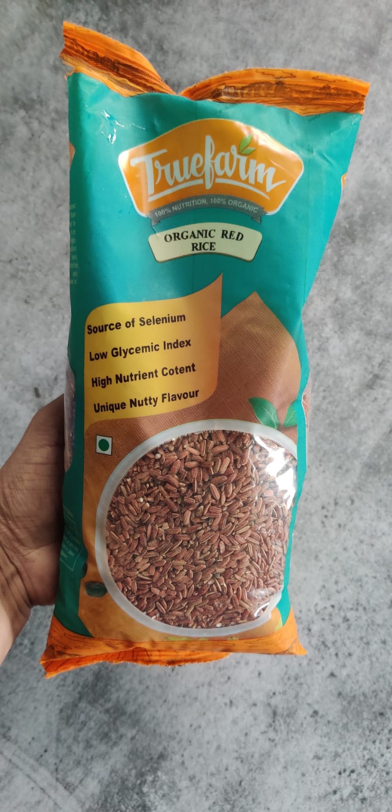 Truefarm- Organic Red Rice (2x750g) | High Nutrient Content | Rich in ...