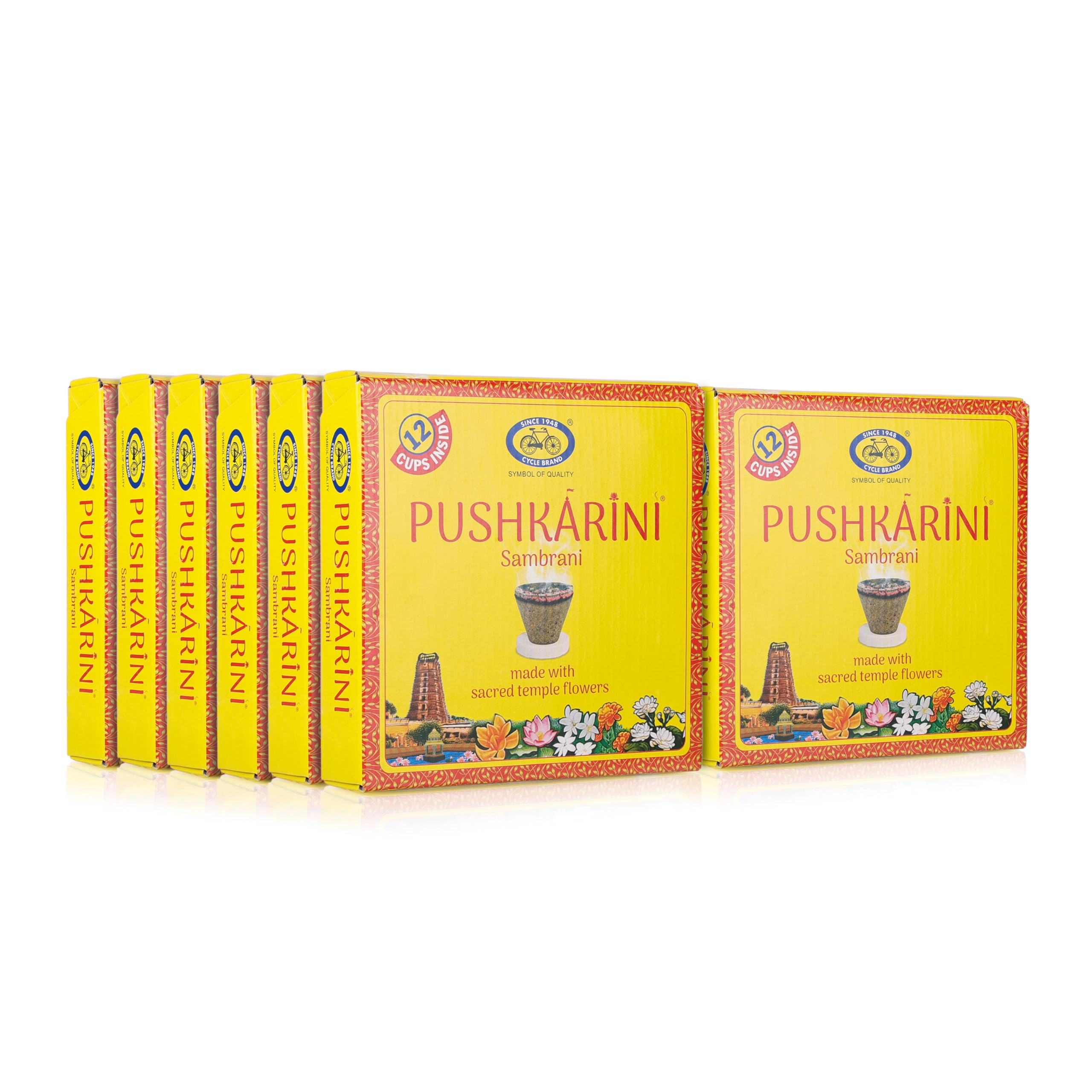 Cycle Pure Pushkarini Sambrani Dhoop Cups for Pooja (144 pcs) | Havan ...
