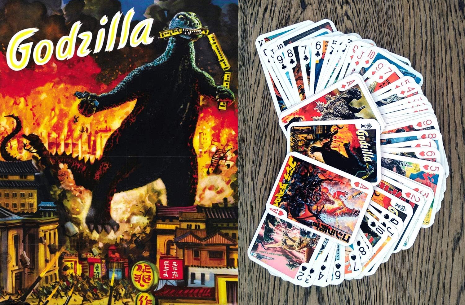Vintage Godzilla Playing Cards - 54 Unique Kaiju Peru | Ubuy