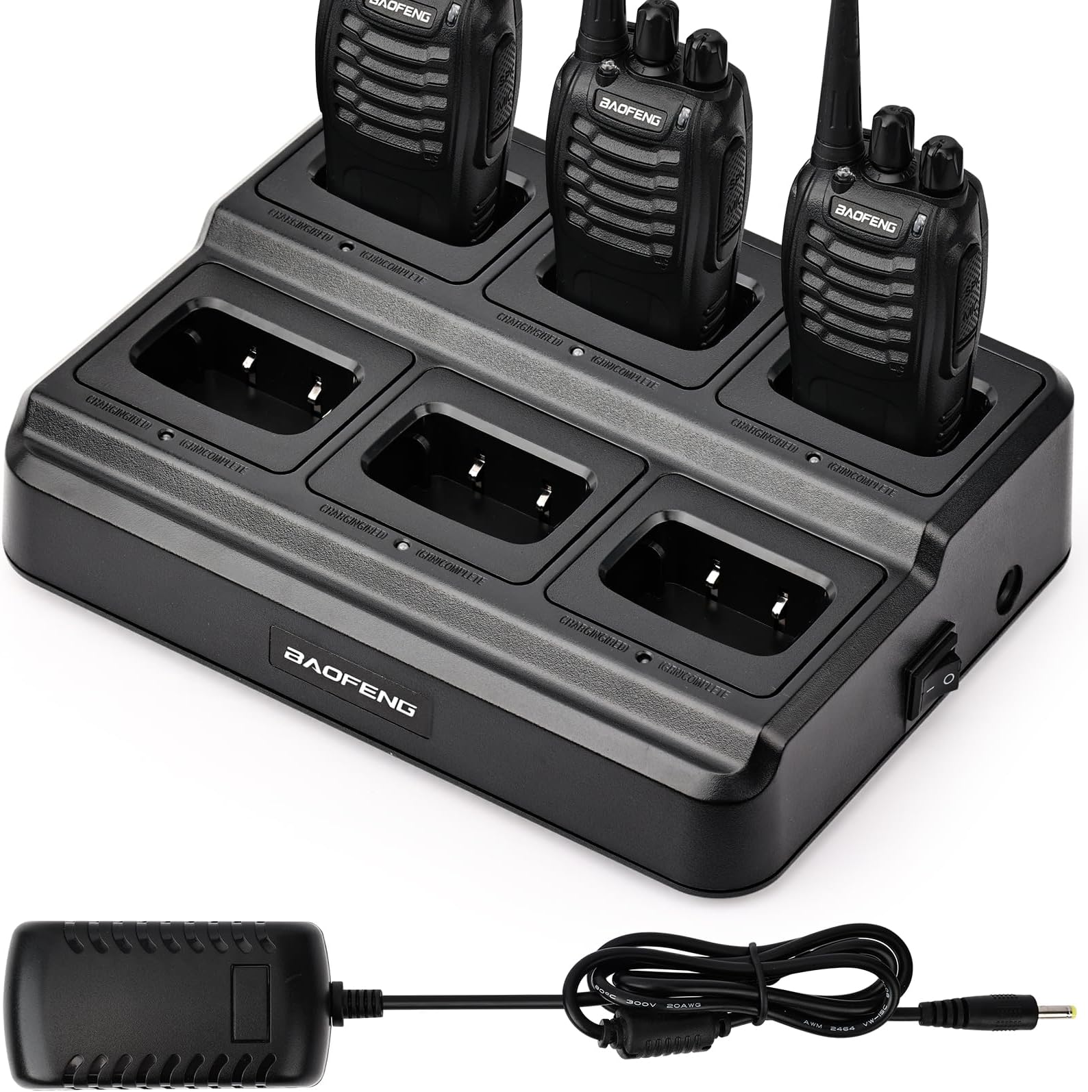 Amazon.com: BAOFENG BF-888S Six Way Charger Multi-Unit Charger Station ...