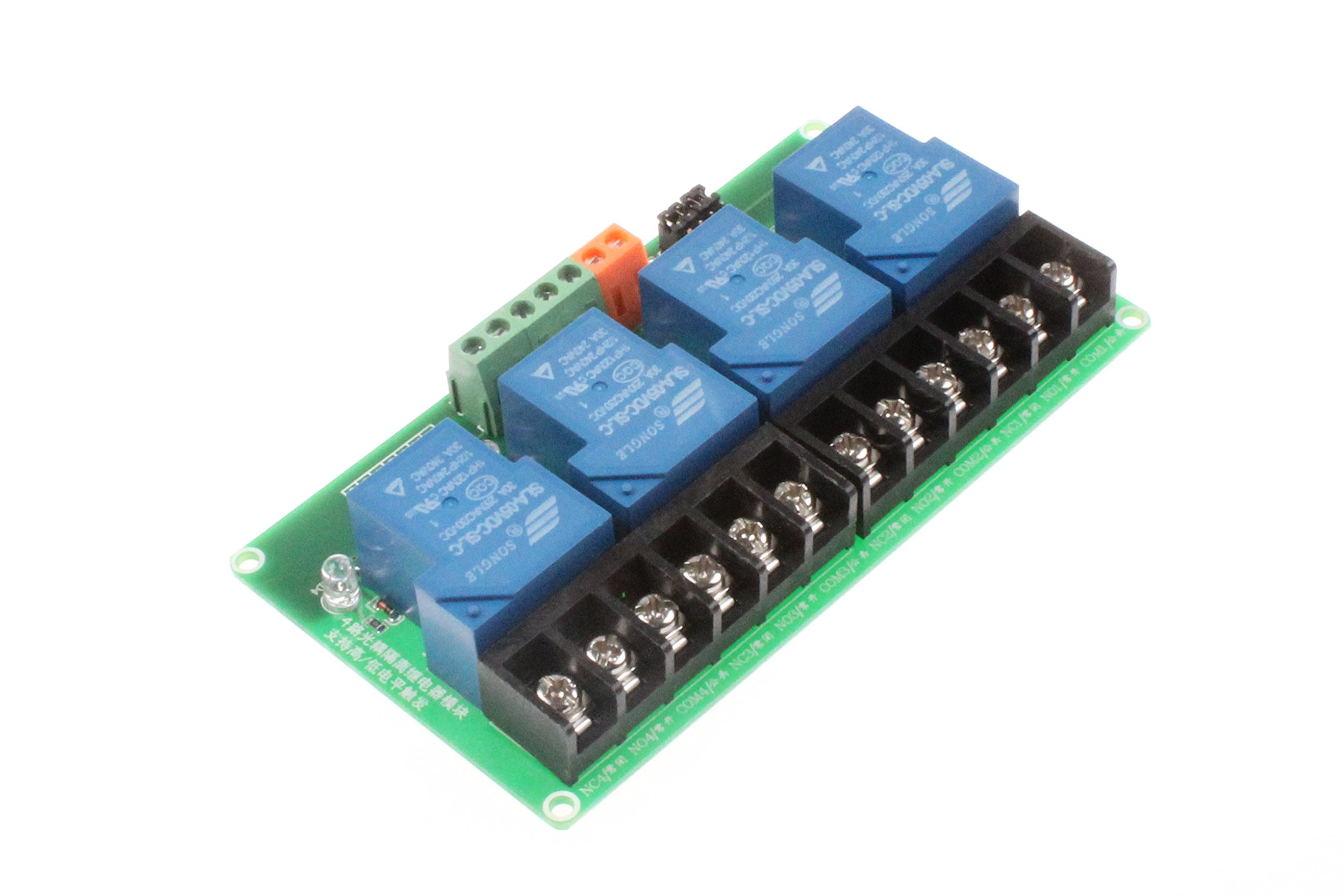 Snapklik.com : NOYITO 30A 4 Channel Relay Module High Low Level Trigger