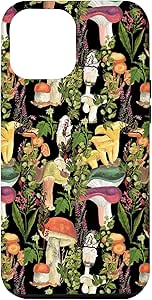 Amazon.com: iPhone 14 Pro Max Cottagecore Mycology Forest Mushrooms Naturecore Aesthetic Case ...
