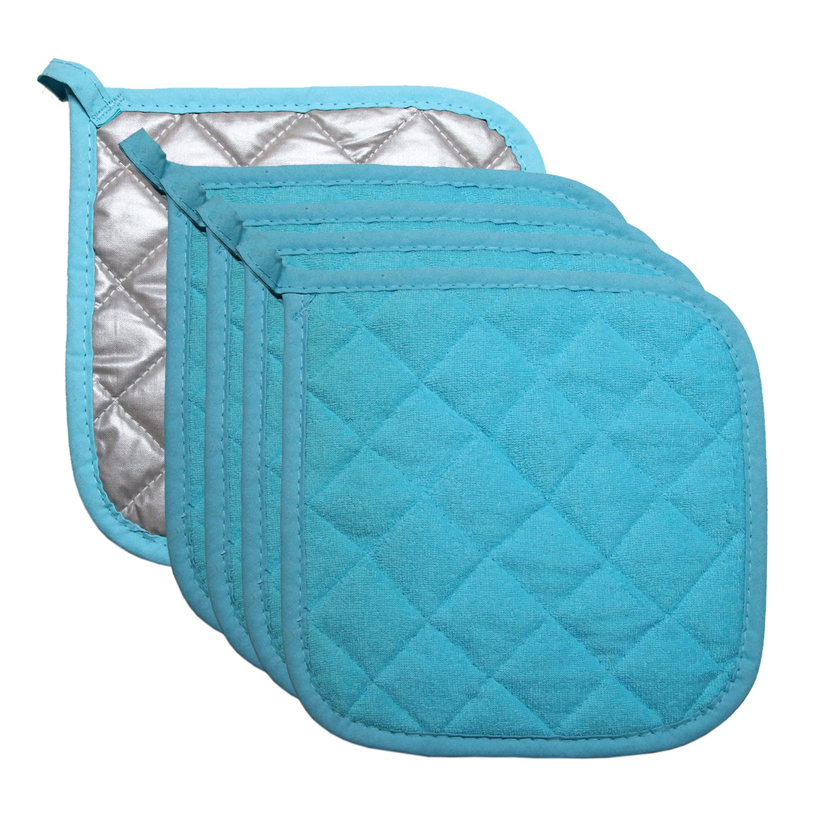 Amazon.com : 5 PCS Pot Holders for Kitchen, Cotton Potholers with Great ...