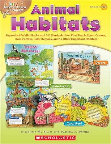 Amazon.com: Easy Make & Learn Projects: Animal Habitats: Reproducible ...