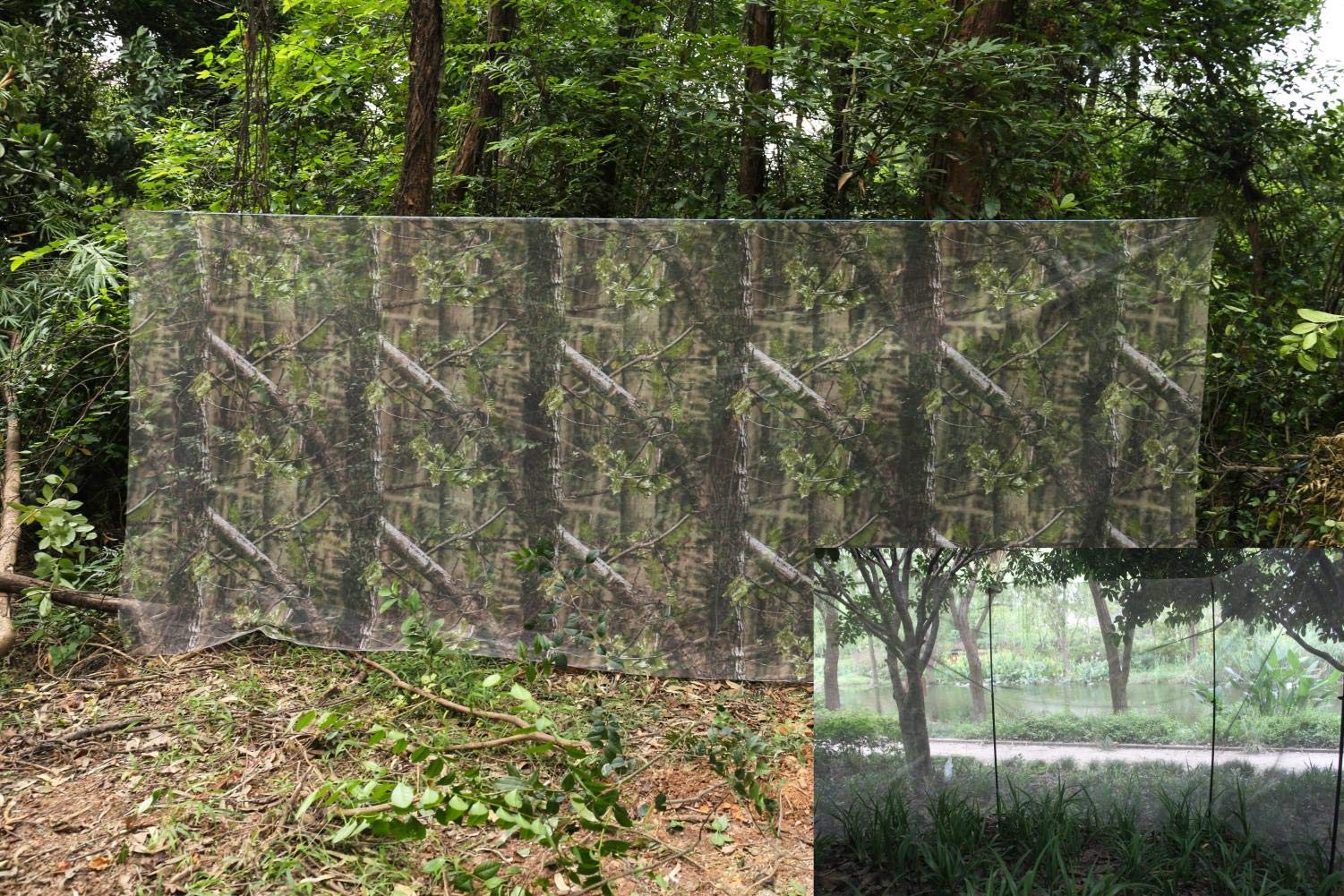 Snapklik.com : AUSCAMOTEK Woodland Camo Mesh Netting Camouflage Netting ...