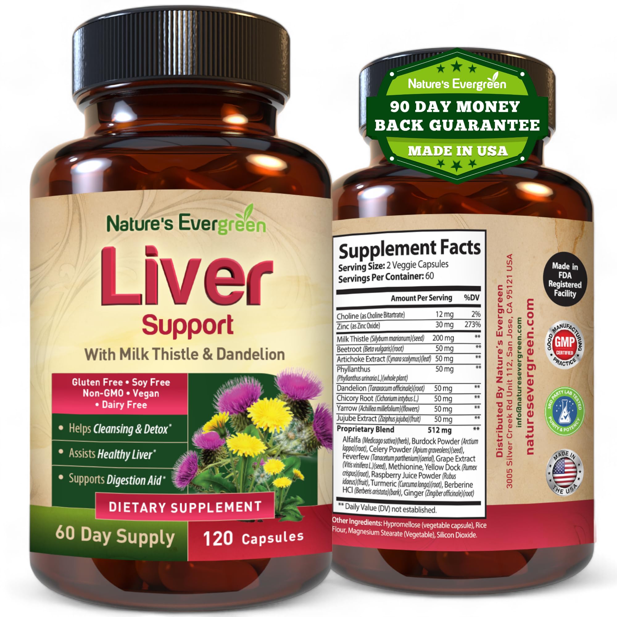 Amazon.com: Liver Cleanse Detox & Repair | Herbal Liver Support ...