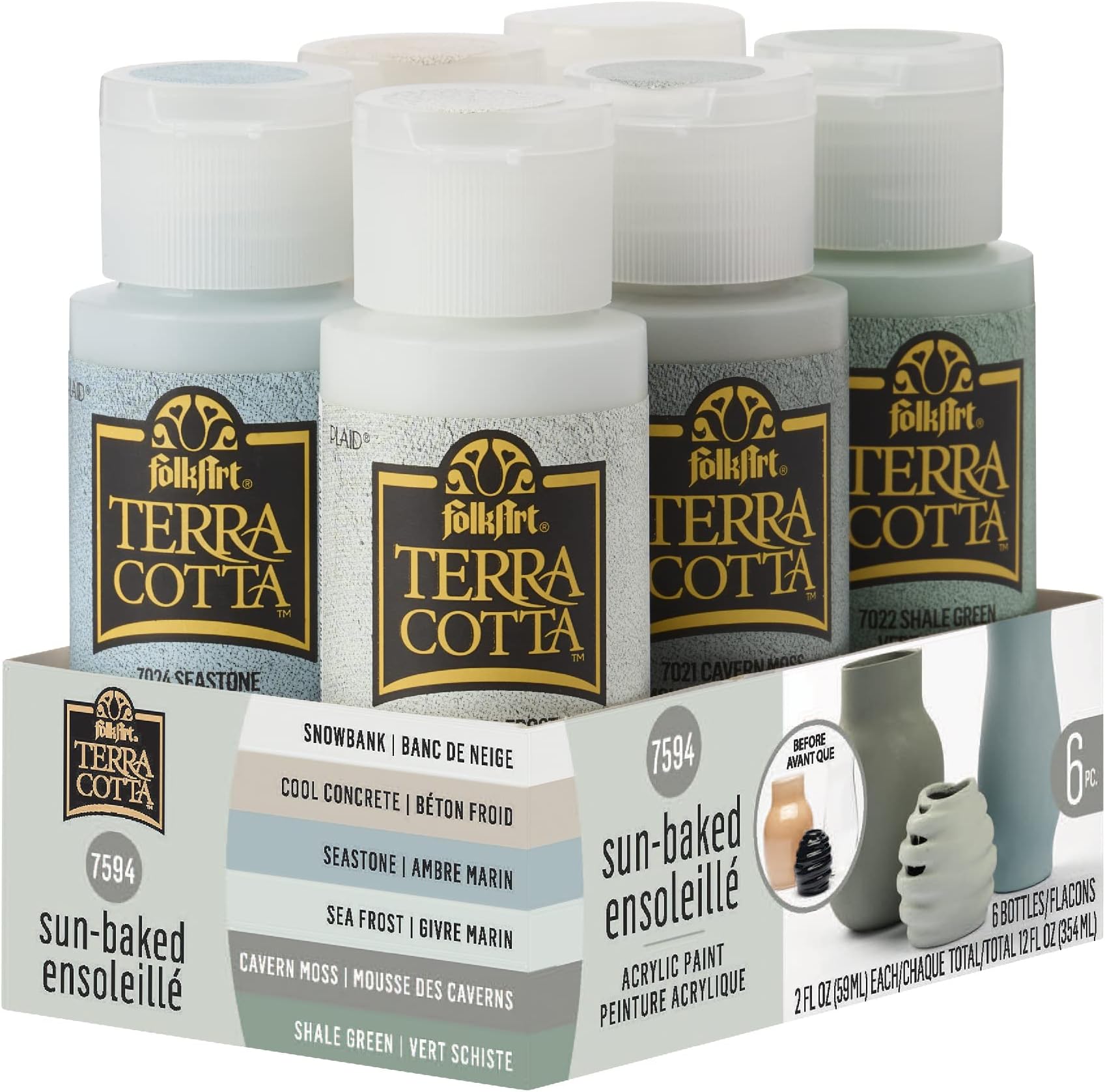 Amazon.com: 12 Shades Of Grey Acrylic Paint Colors - Set of 12 Assorted ...