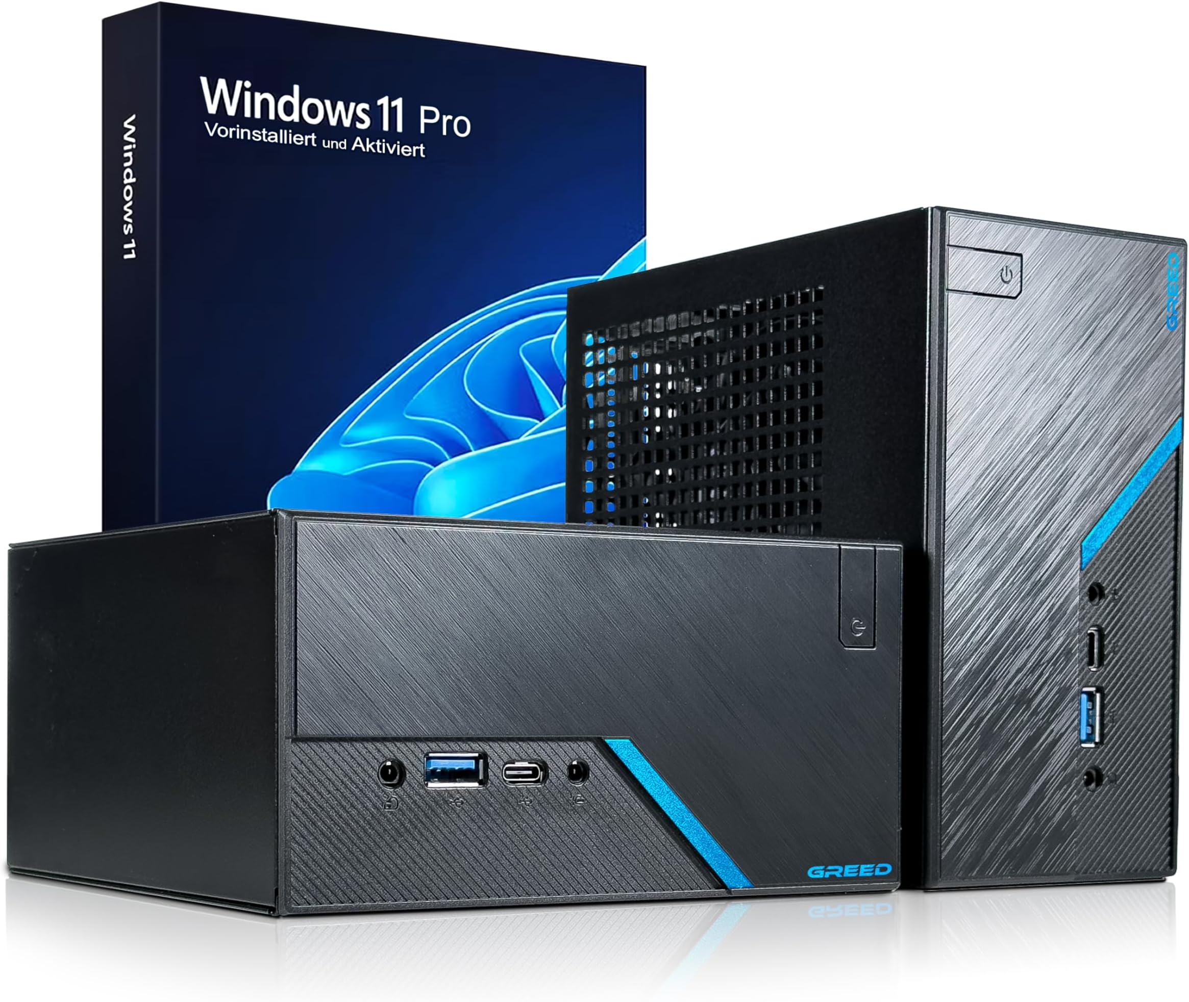 Greed® Nano Mini PC with Intel Celeron G5905 - High End 4K Multimedia ...