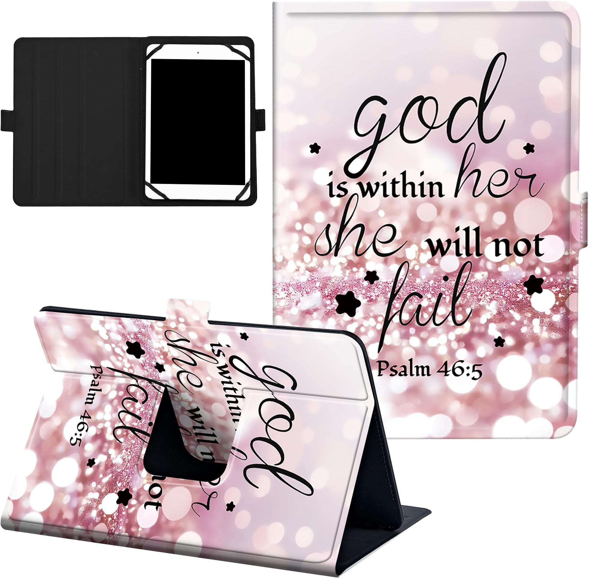 Amazon.com: Universal 9.6-10.5 Inch Tablet Case Bible Design Theme ...
