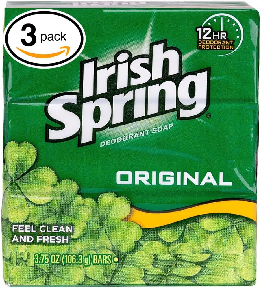 Amazon.com : Irish Spring Deodorant Bar Soap, Original, Green Irish ...