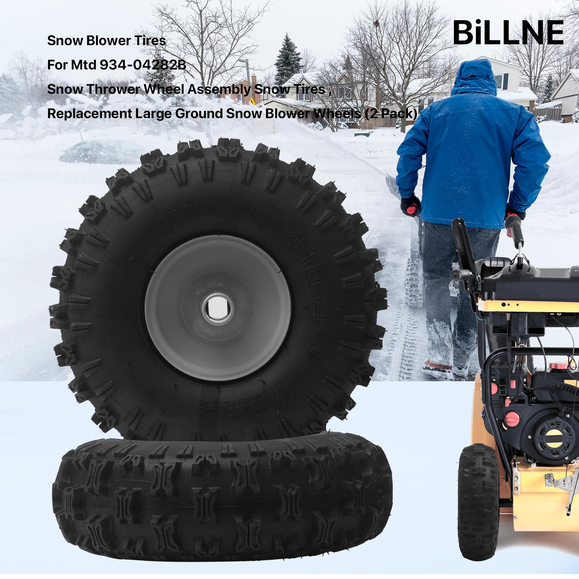 Yard Machine Snow Blower Wheels Atlas Airless Replacement Snowblower