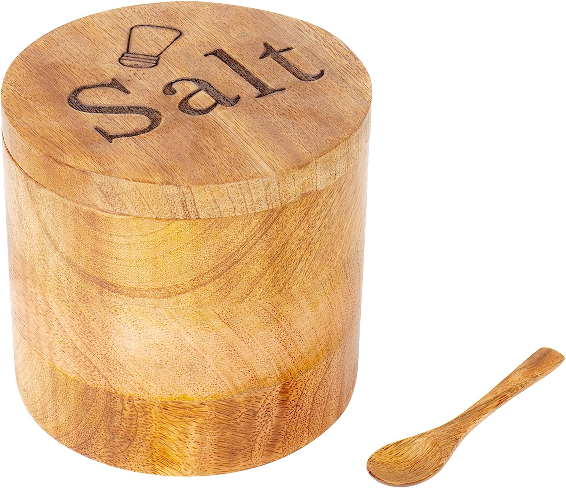 Buy Classyo Wooden Salt Containers for Kitchen, Salt Jar for Kitchen ...