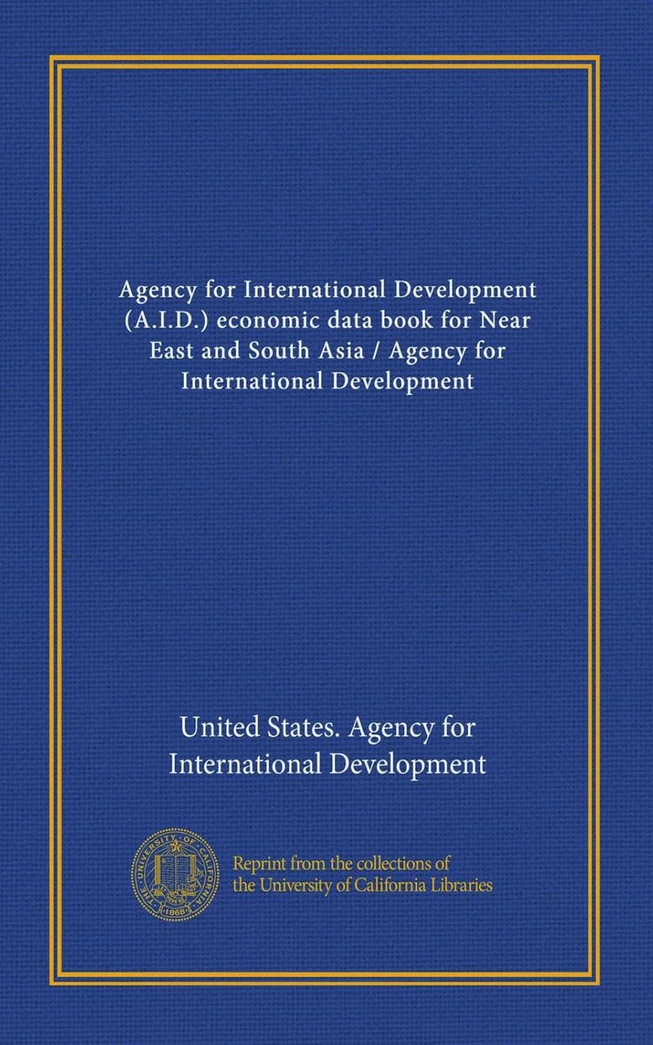 Agency for International Development (A.I.D.) economic data book for ...