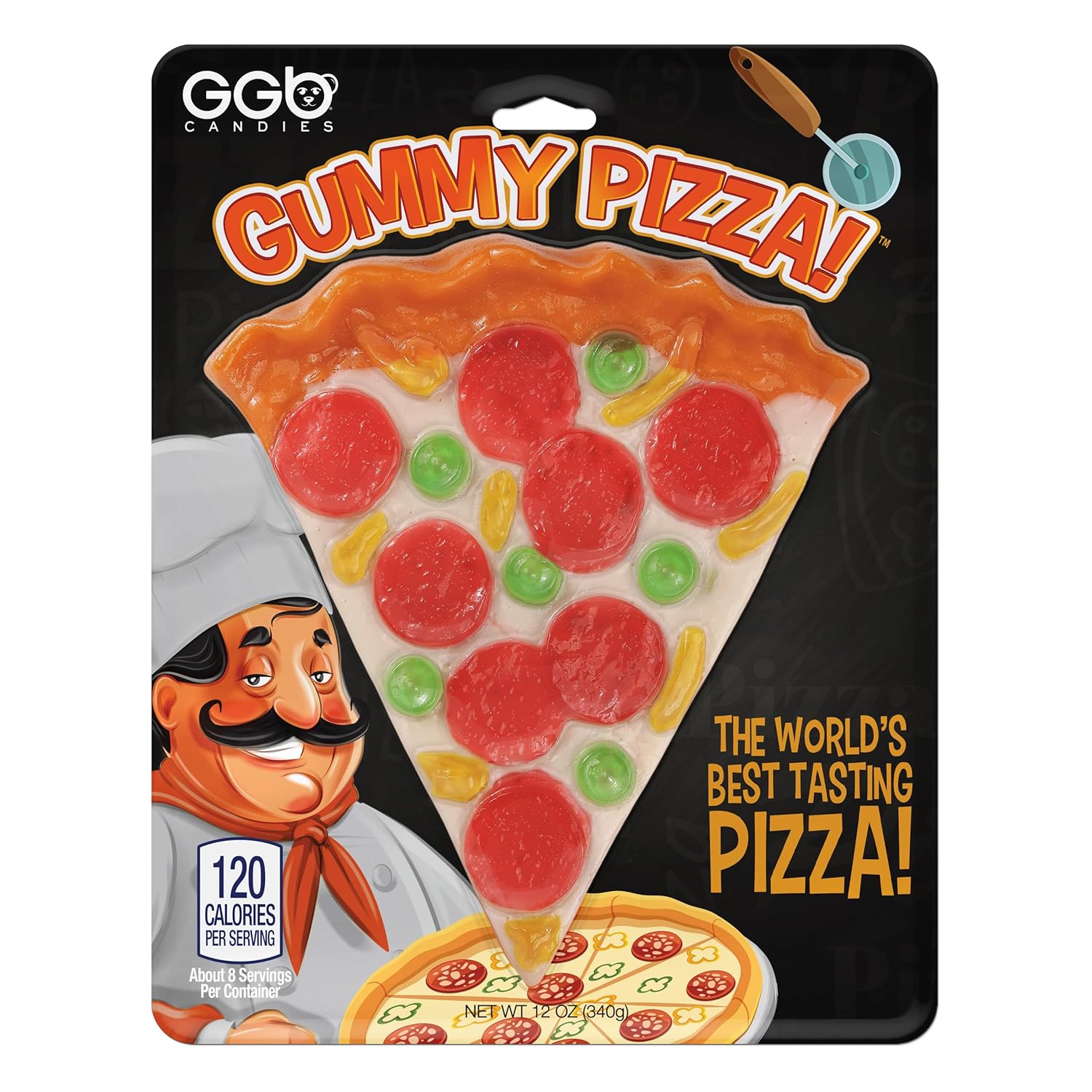 Amazon.com : Giant Gummy Pizza - A Fusion of Five Fruity Flavors, Offered in Two Classic Styles ...