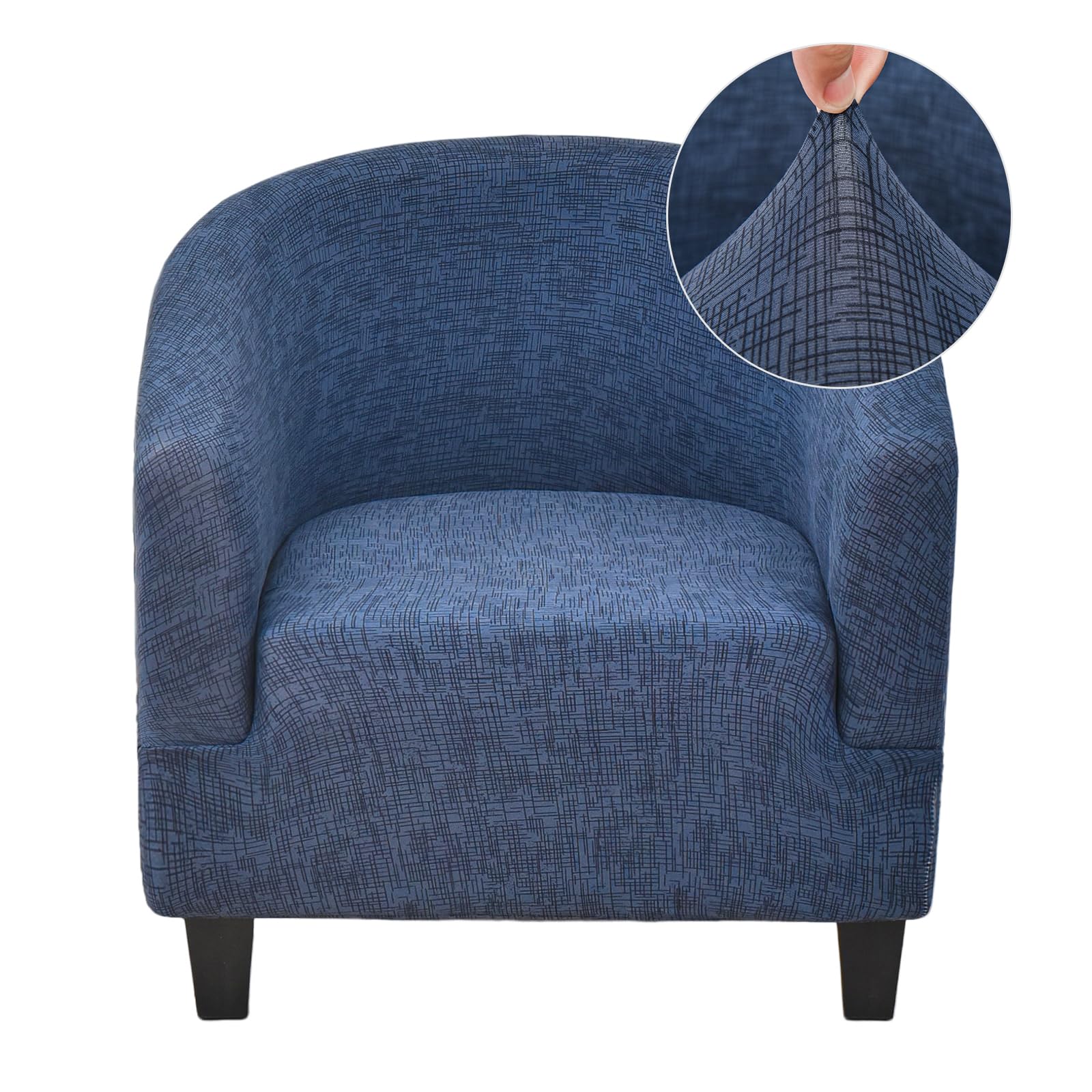 Amazon.com: CRFATOP Soft Club Chair Slipcover Stretch Barrel Chair ...