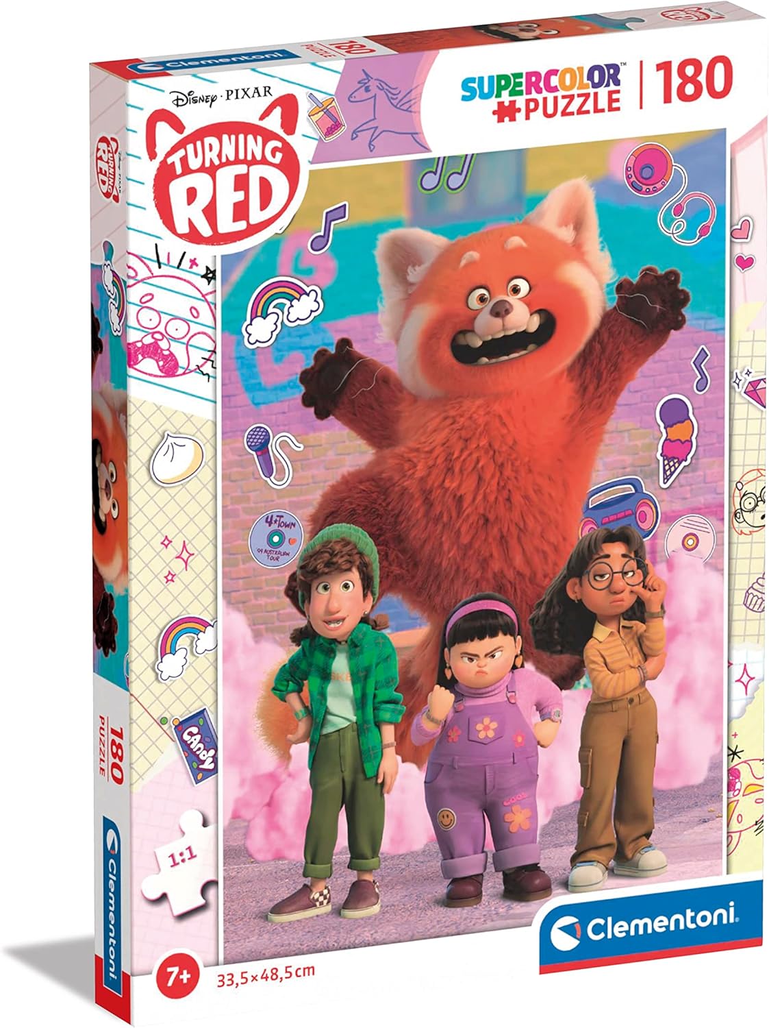 Clementoni - 29784 - Supercolor Puzzle - Disney Turning Red - 180 ...