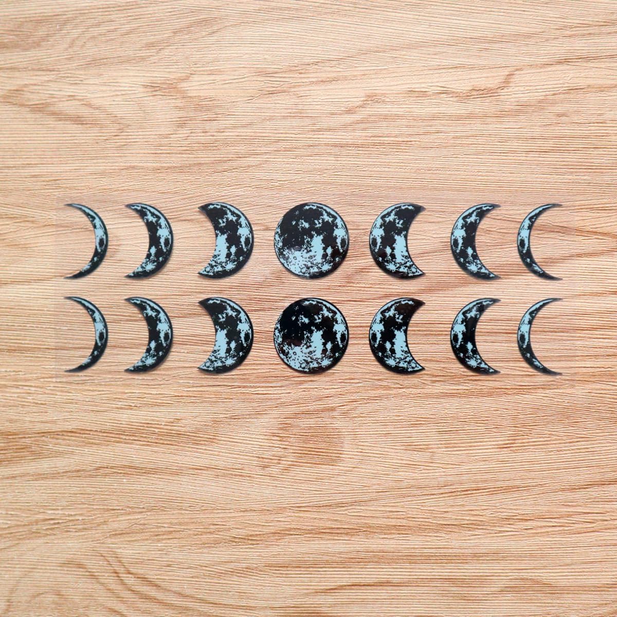 Amazon.com - Moon Phases Lunar Black Sticker Decal Vinyl Grey ...