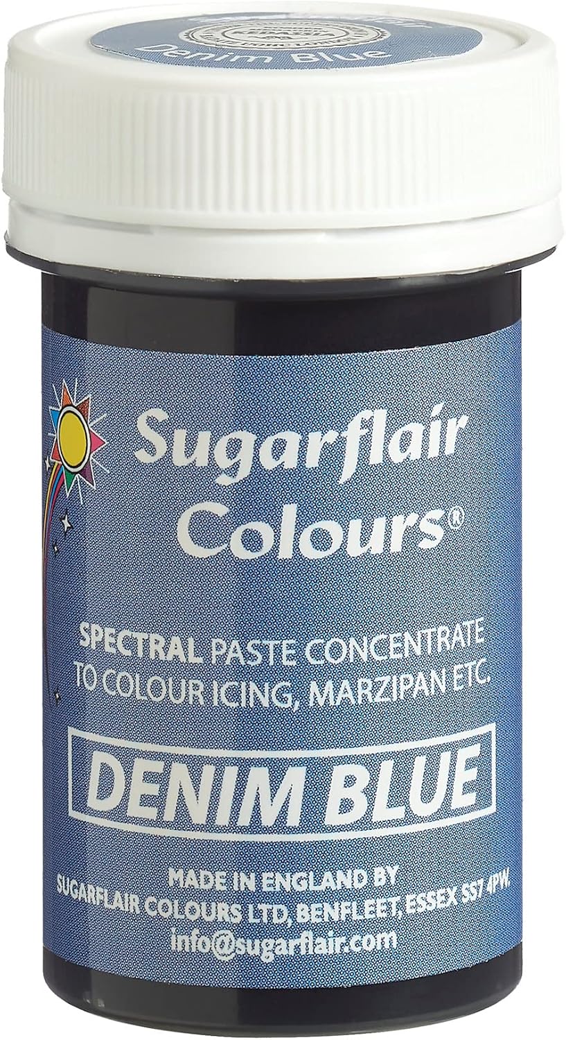 Sugarflair Denim Spectral Food Colouring Paste, Highly Concentrated for ...
