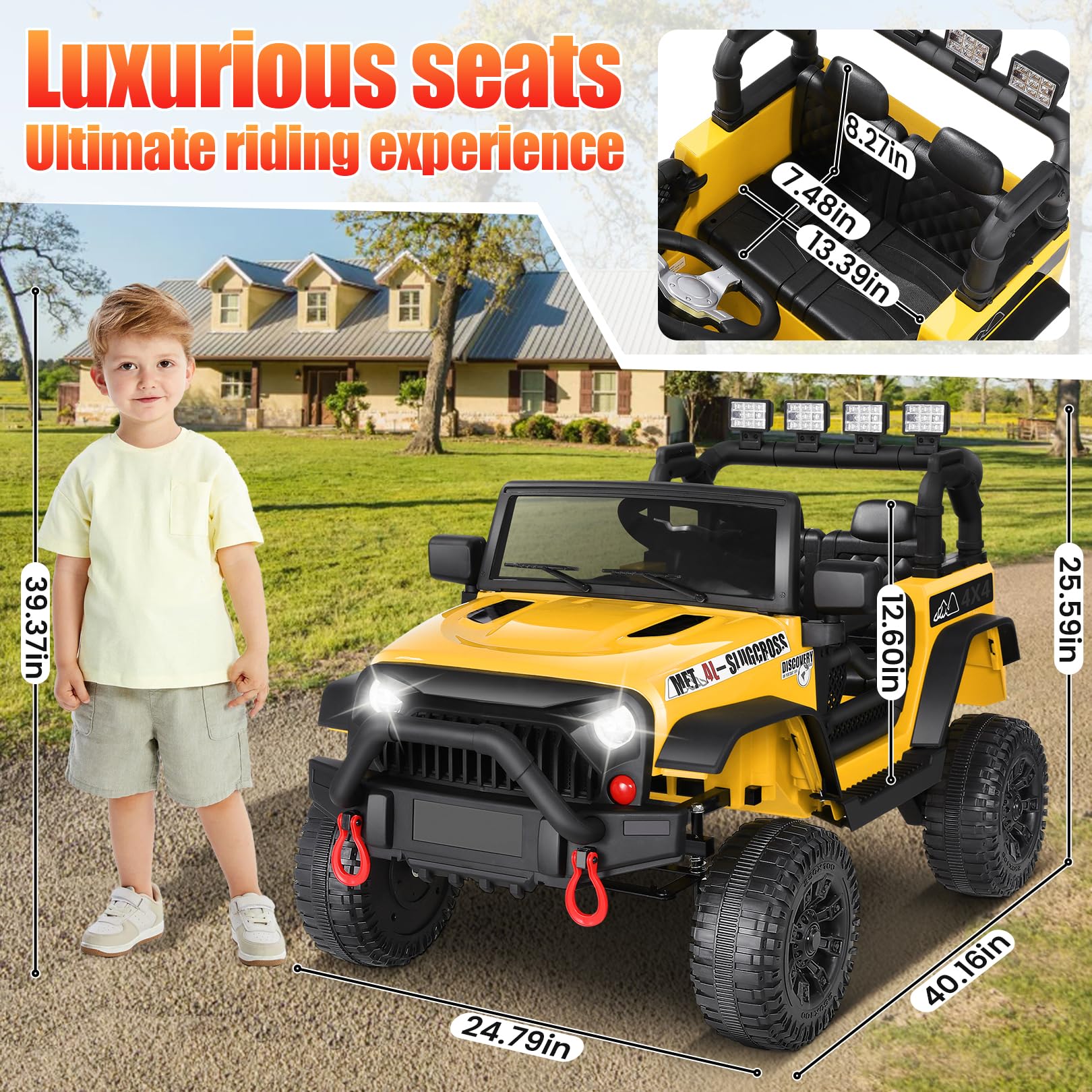 Snapklik.com : Hikole 24V Battery Powered For Kids 1 Seater Power ...