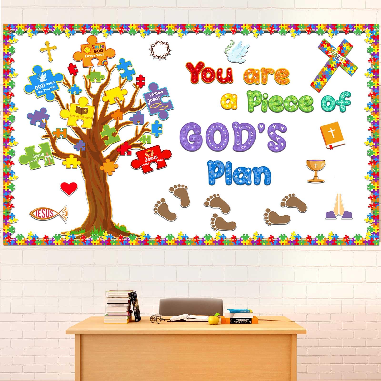 Snapklik.com : Pasimy 70 Pcs Christian Classroom Bulletin Board ...