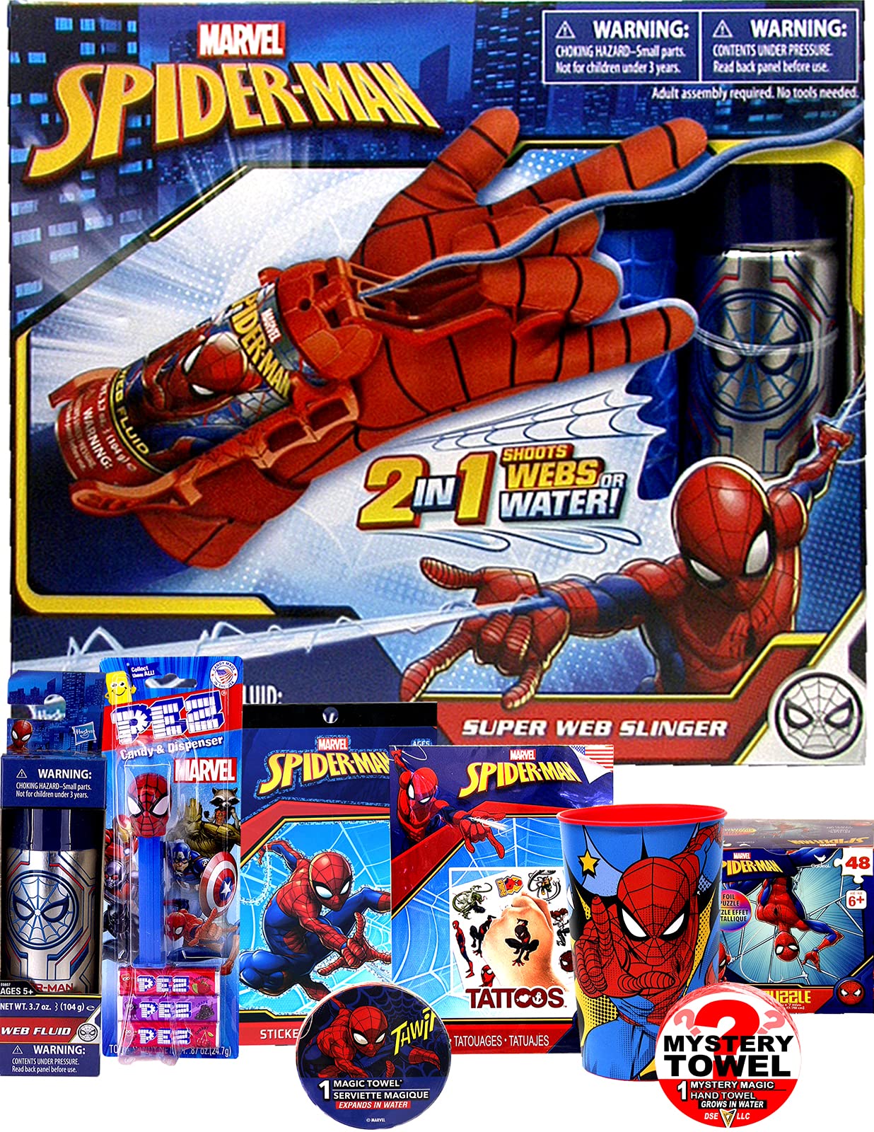 Buy DSE Limited Edition Action Series Spiderman 9pc Web Shooter Set ...