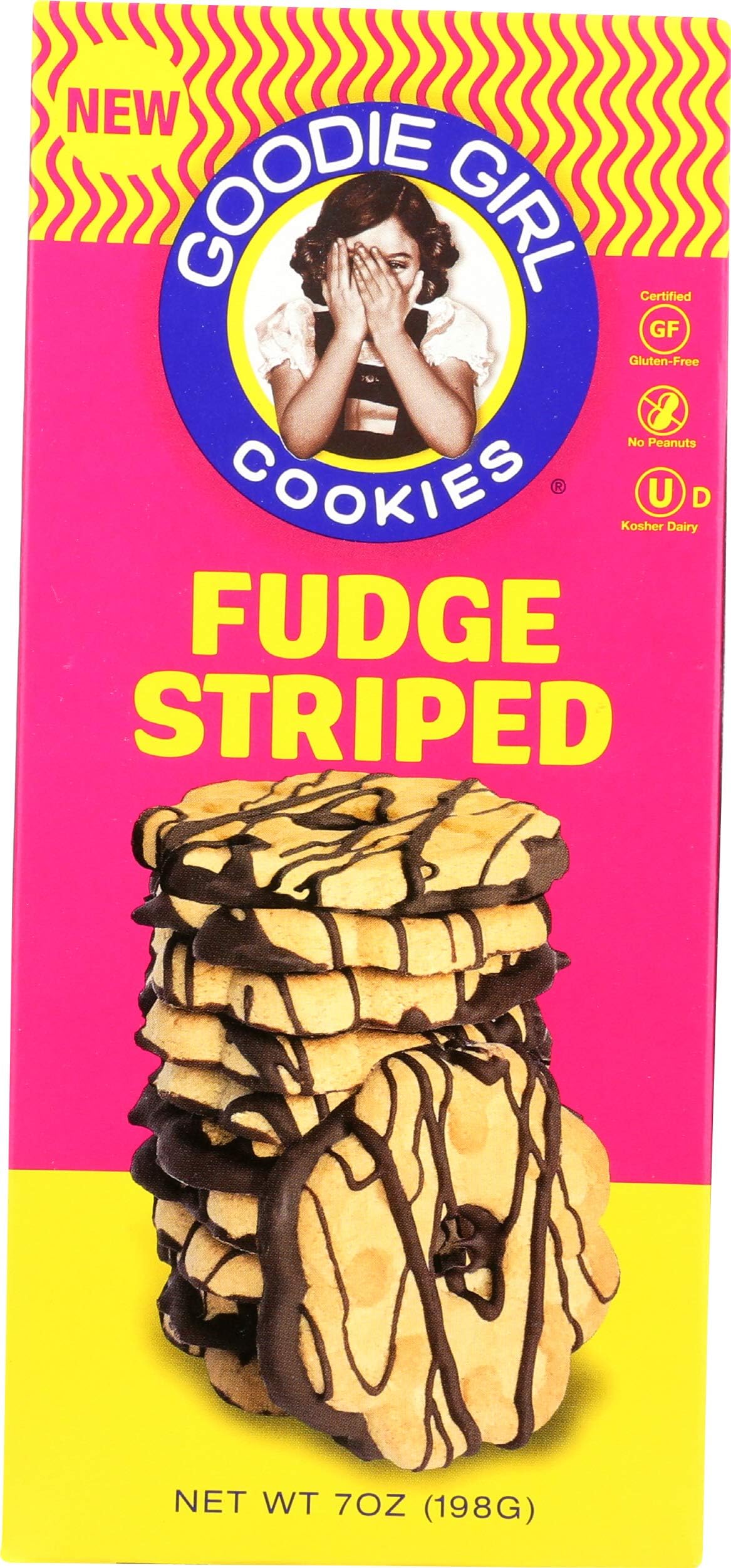 Amazon.com: GOODIE GIRL Fudge Striped Cookies, 7 Ounce : Grocery ...