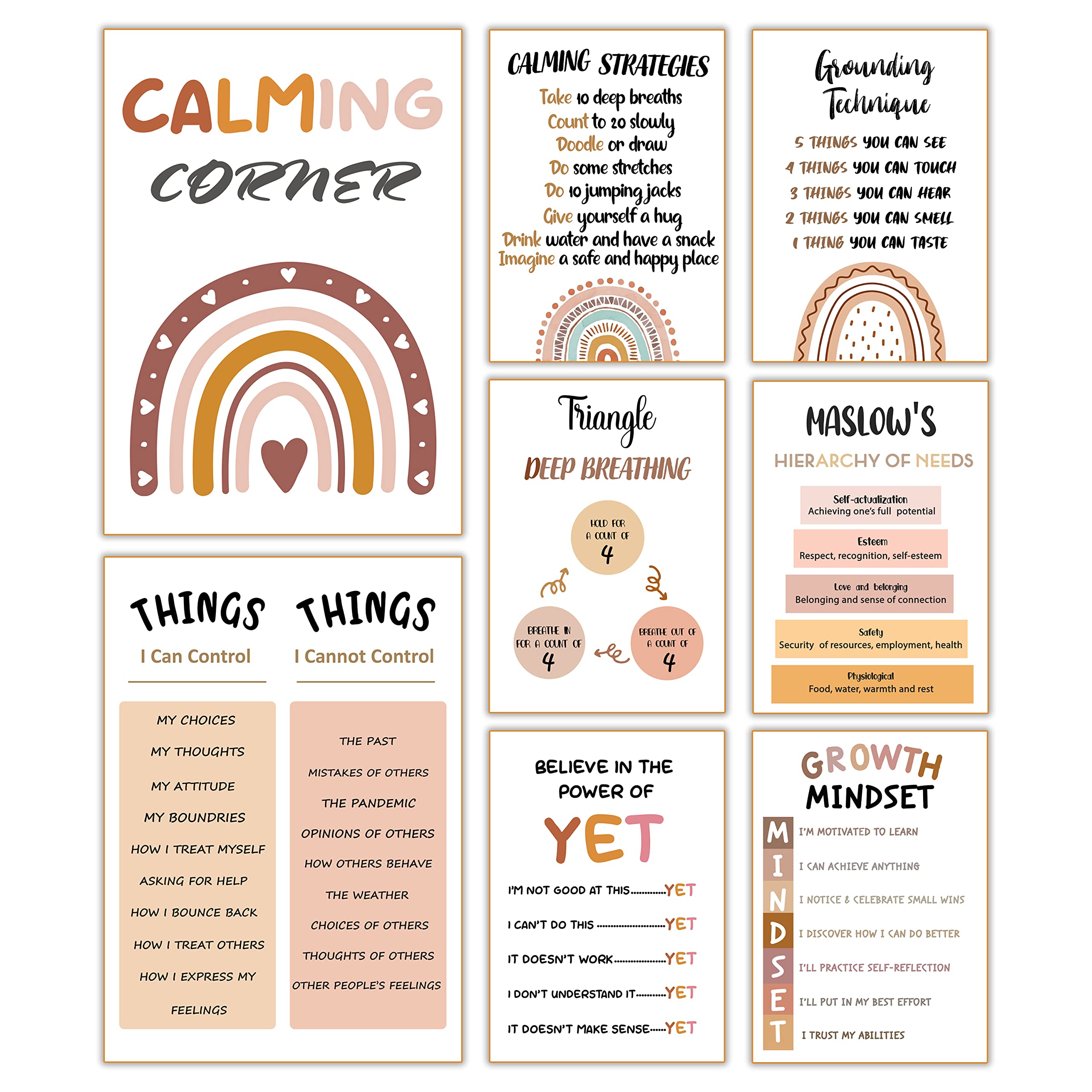 Buy 8 Boho Classroom Decor s - Boho Calming Corner Classroom s ...