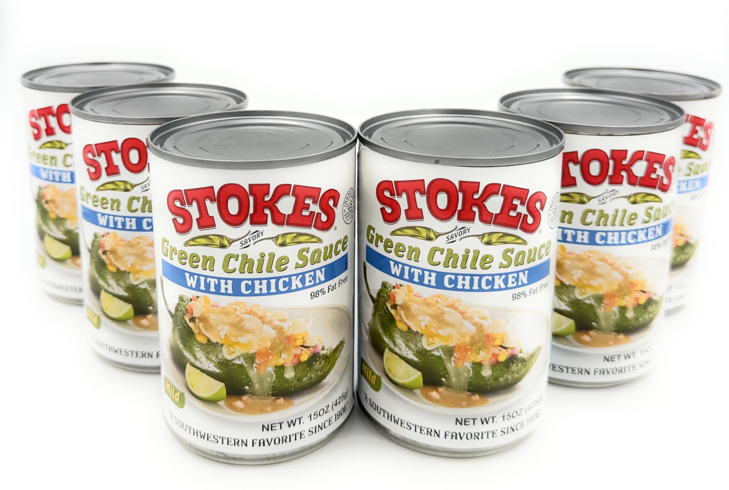 Amazon.com : Stokes Green Chile Sauce with Chicken Pack of 6 : Grocery ...