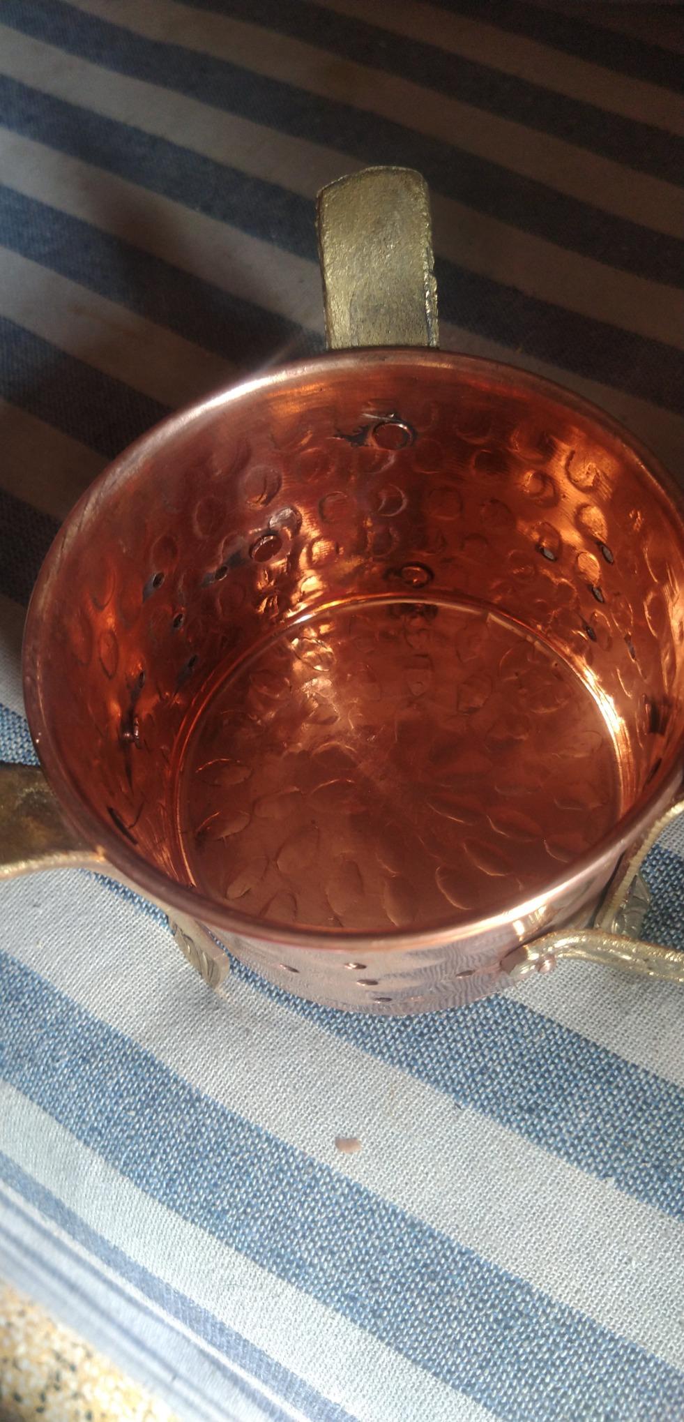 Buy Taluka (5" x 5" Inches approx Hanmade Brass Stand Copper Sigadi ...