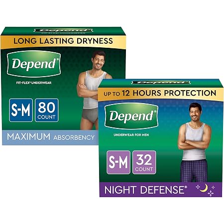 Amazon.com: Depend Night Defense Adult Incontinence Underwear for Men ...