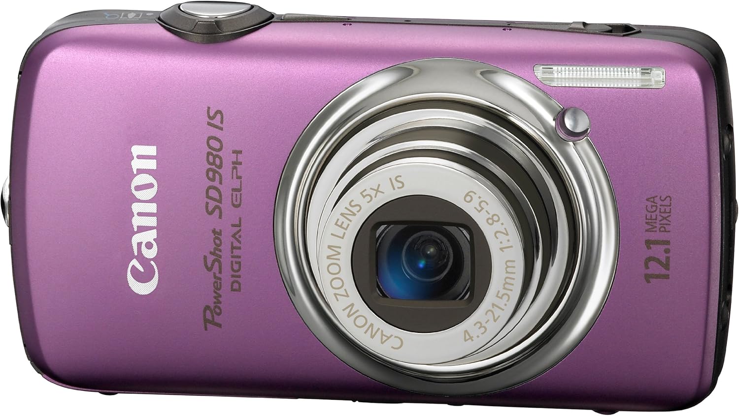 Amazon.com : Canon PowerShot SD980IS 12.1MP Digital Camera with 5x ...