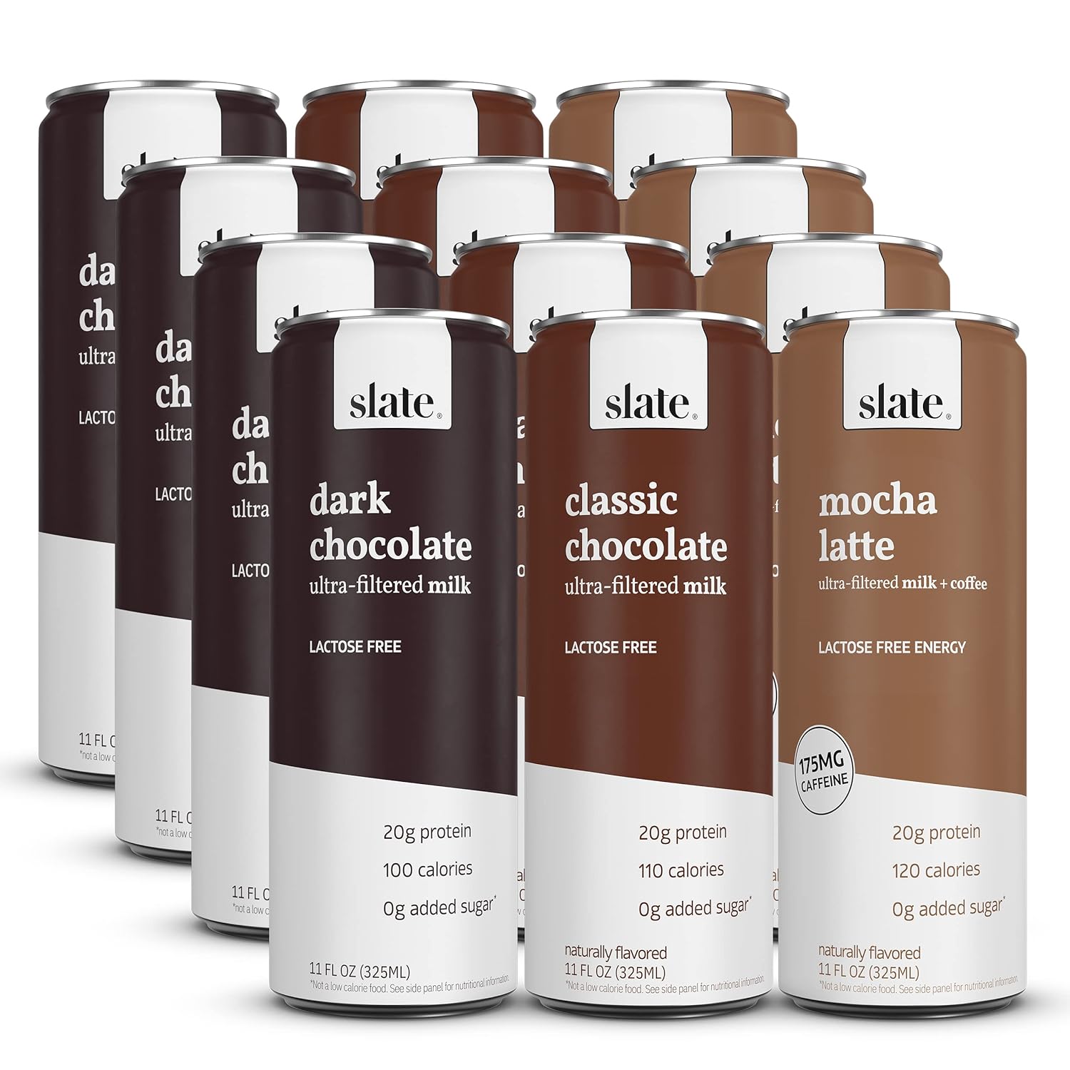 Amazon.com: Slate Milk - High Protein Shake, Variety Pack, Classic ...