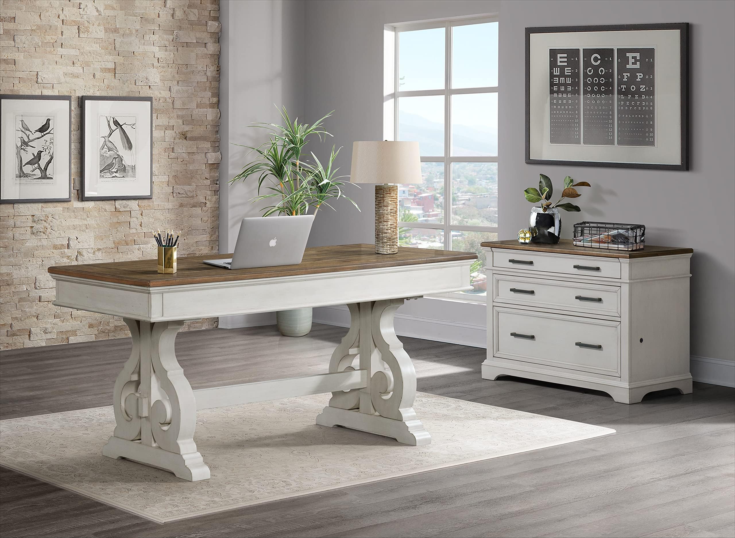 Amazon.com: Intercon Drake Home Office 60" Wide Writing Desk, Rustic ...