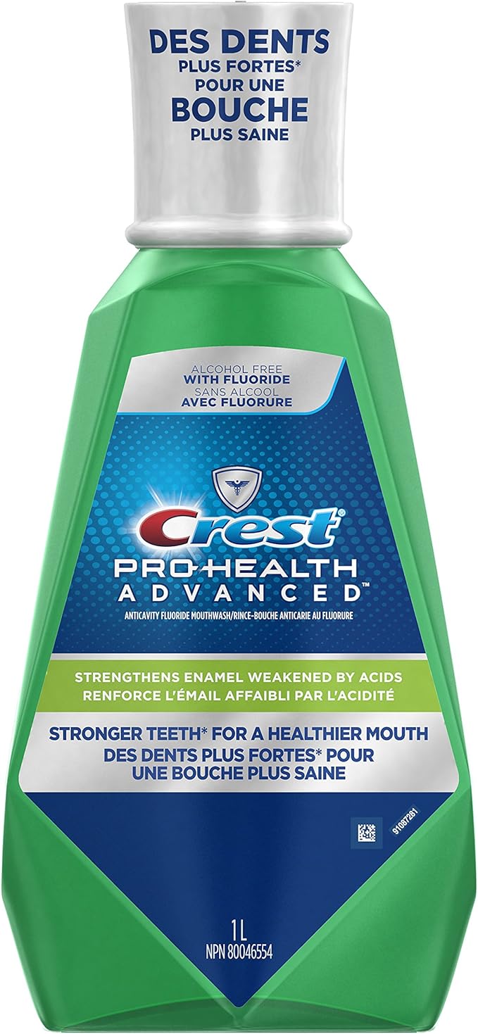 Crest Pro-Health Mouthwash, Advanced Anticavity with Flouride, Alcohol ...