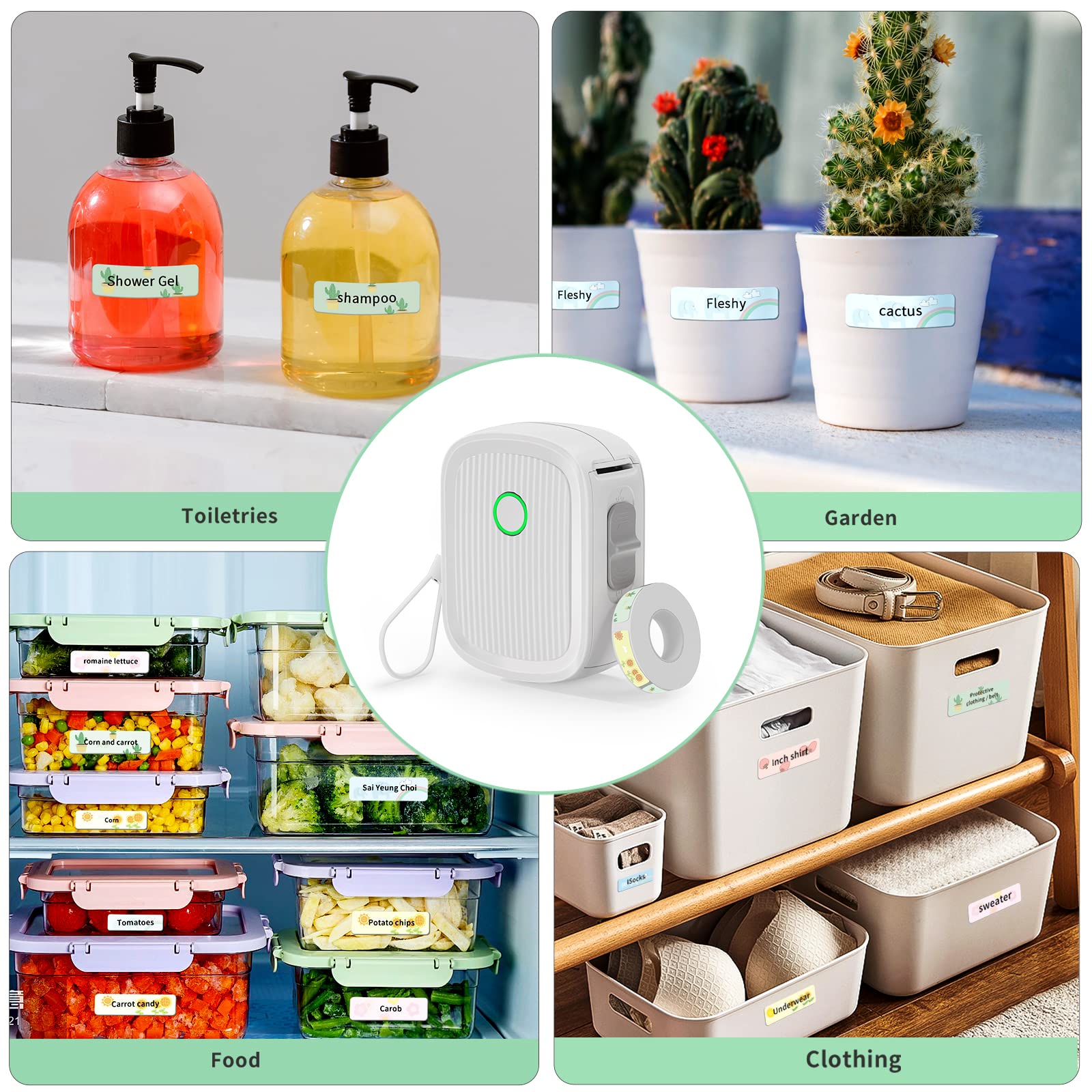 Snapklik.com : Label Maker Gap Tape 3 Rolls, Adapted Cable Label Print ...