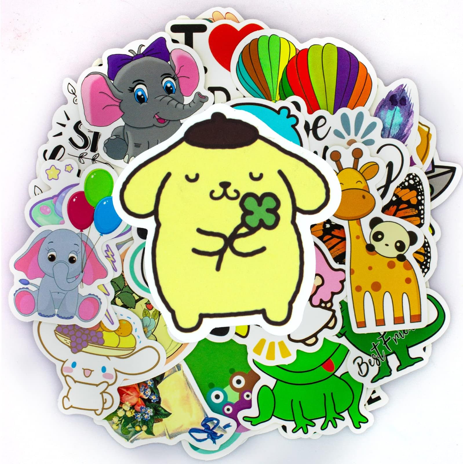 Amazon.com: MVRVMV 100PCS Cartoon Waterproof Stickers,Kawaii Vinyl ...