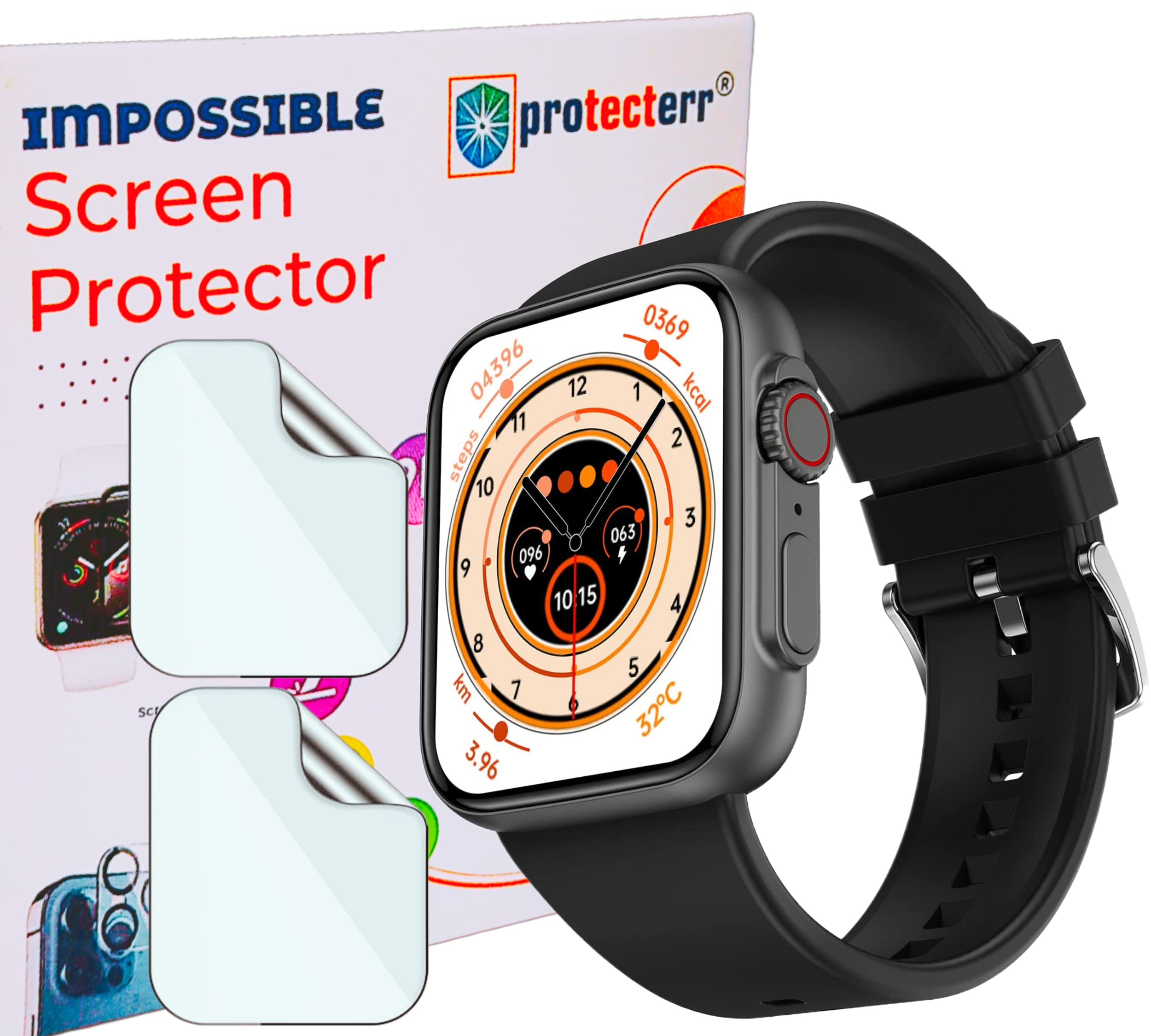 PROTECTERR® Screen Protector for Fire Boltt Gladiator (1.96 ...
