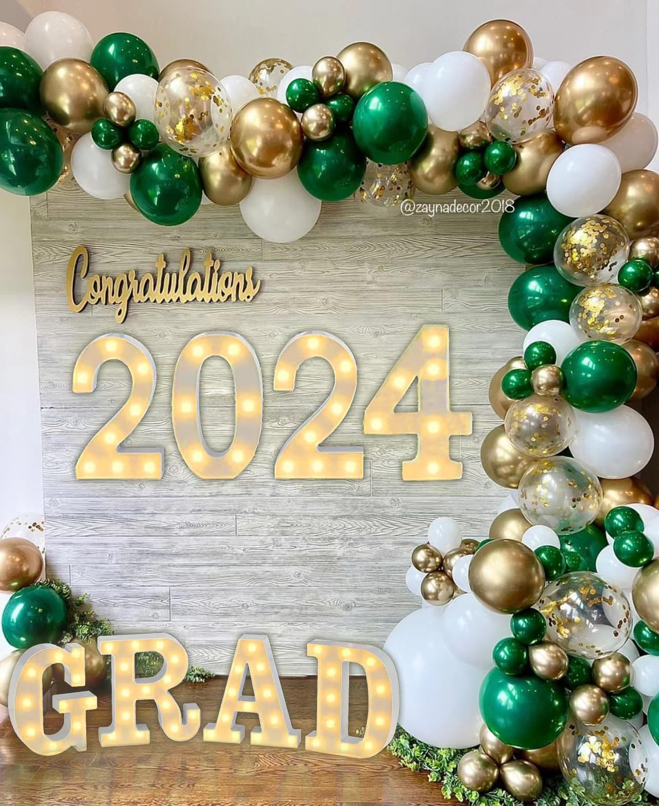 Amazon.com: RetotoSan 2024 Graduation Decorations,8 LED Marquee Light ...